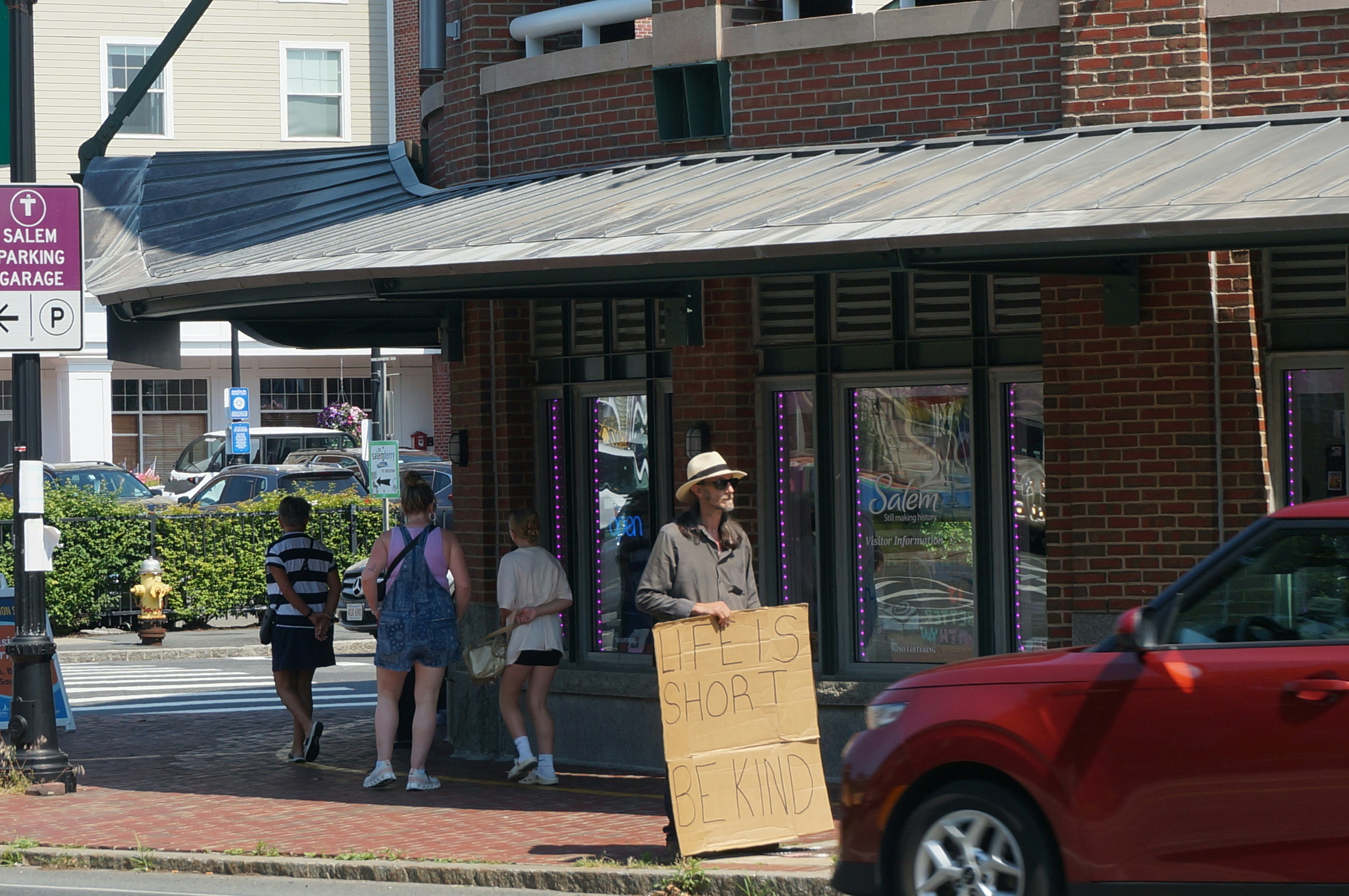 Afternoon Scene at the Corner Market