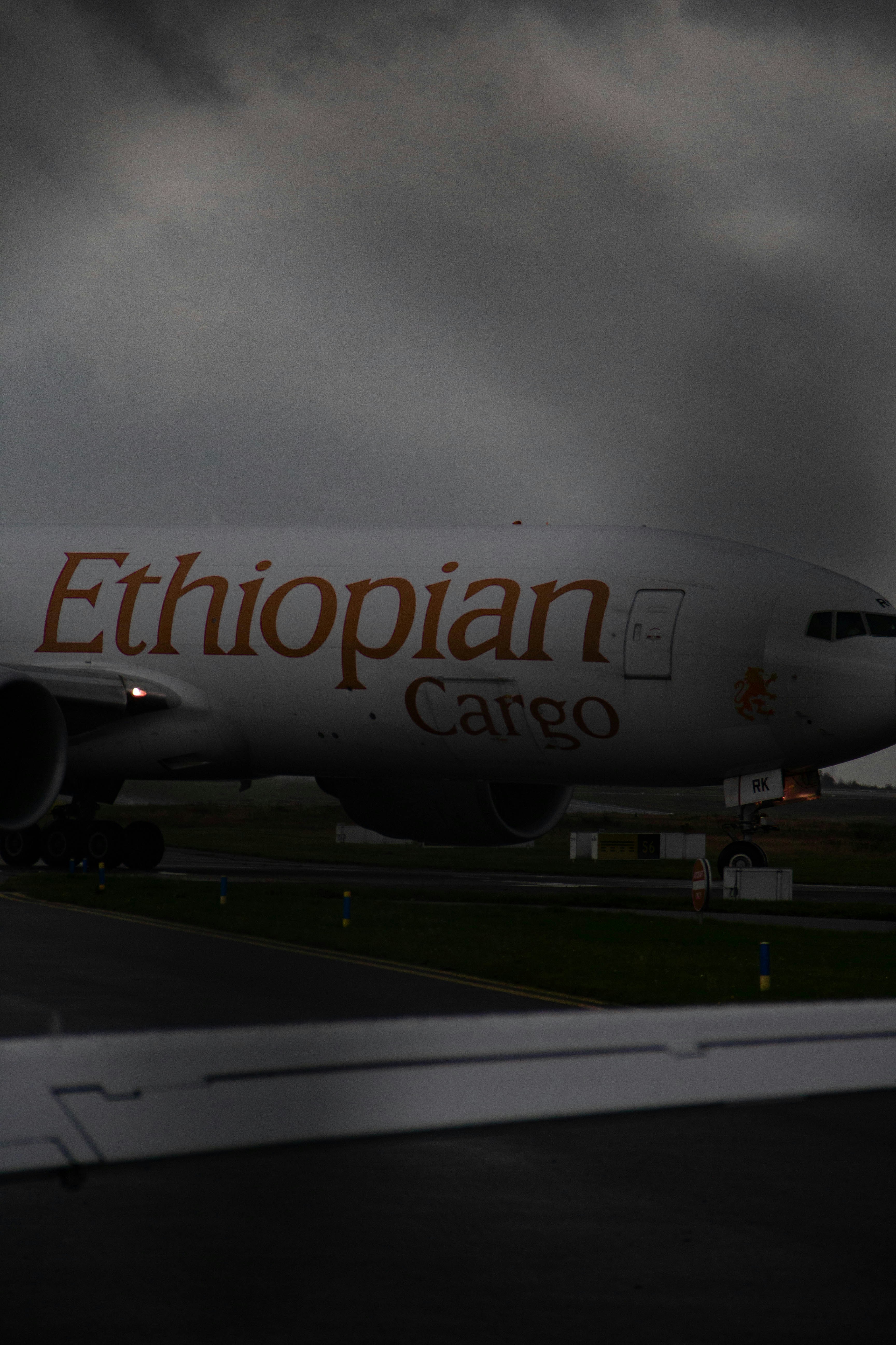 Ethiopian Cargo: A Lurching Giant Anchored by the Runway Lights