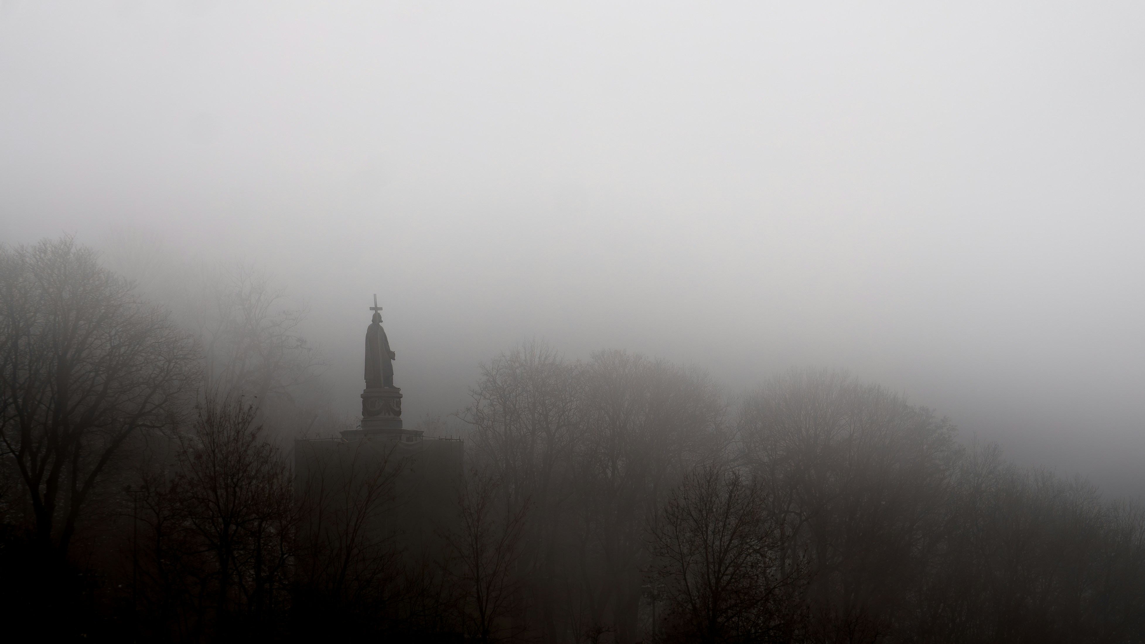 Silent Belfry in the Mist