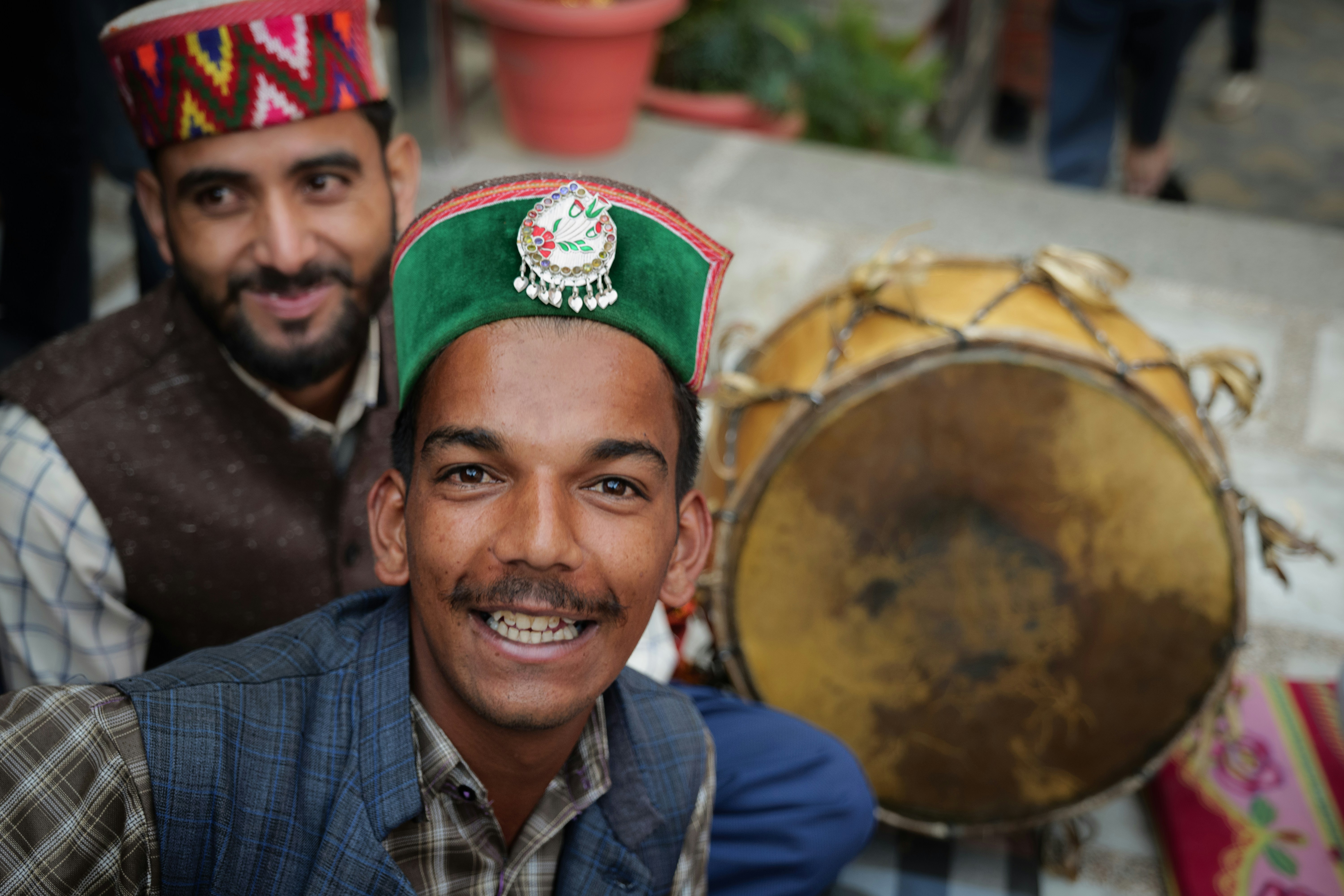 Two men are posing for a picture together photo – Free Himachal pradesh ...