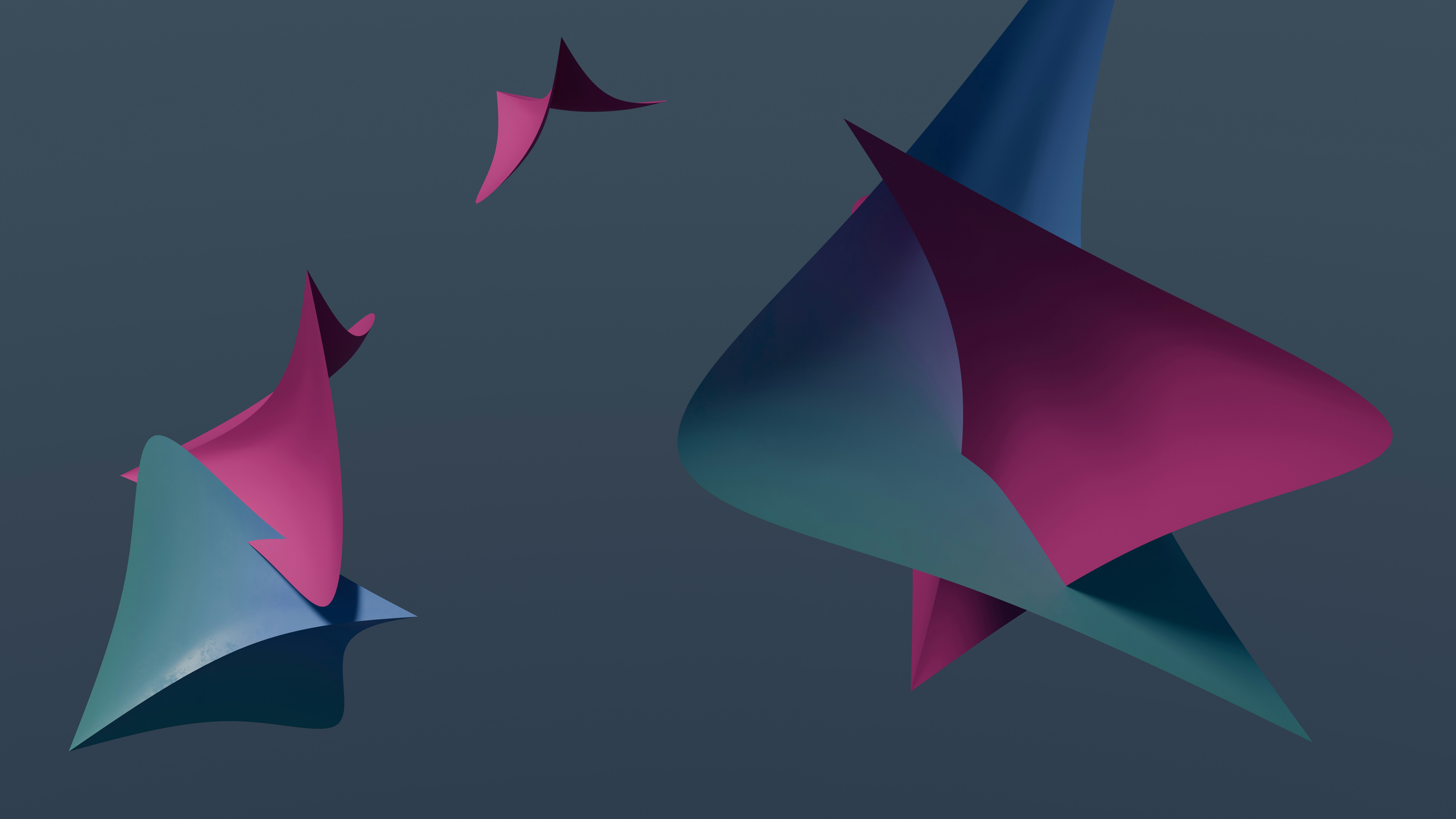 A group of colorful objects floating in the air photo – Free 4k ...