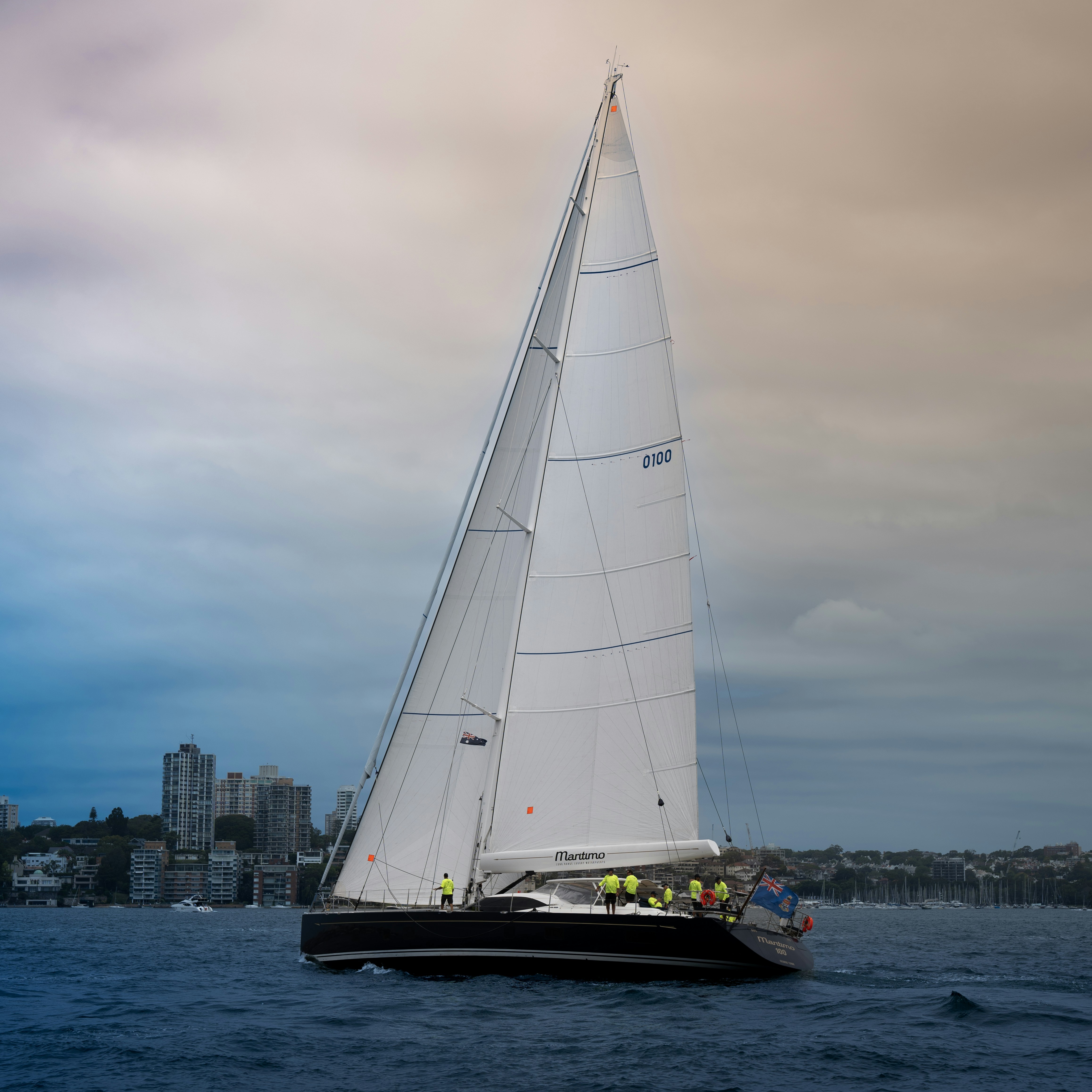 Sailboat at Horizon: A City-by-the-Sea Passage