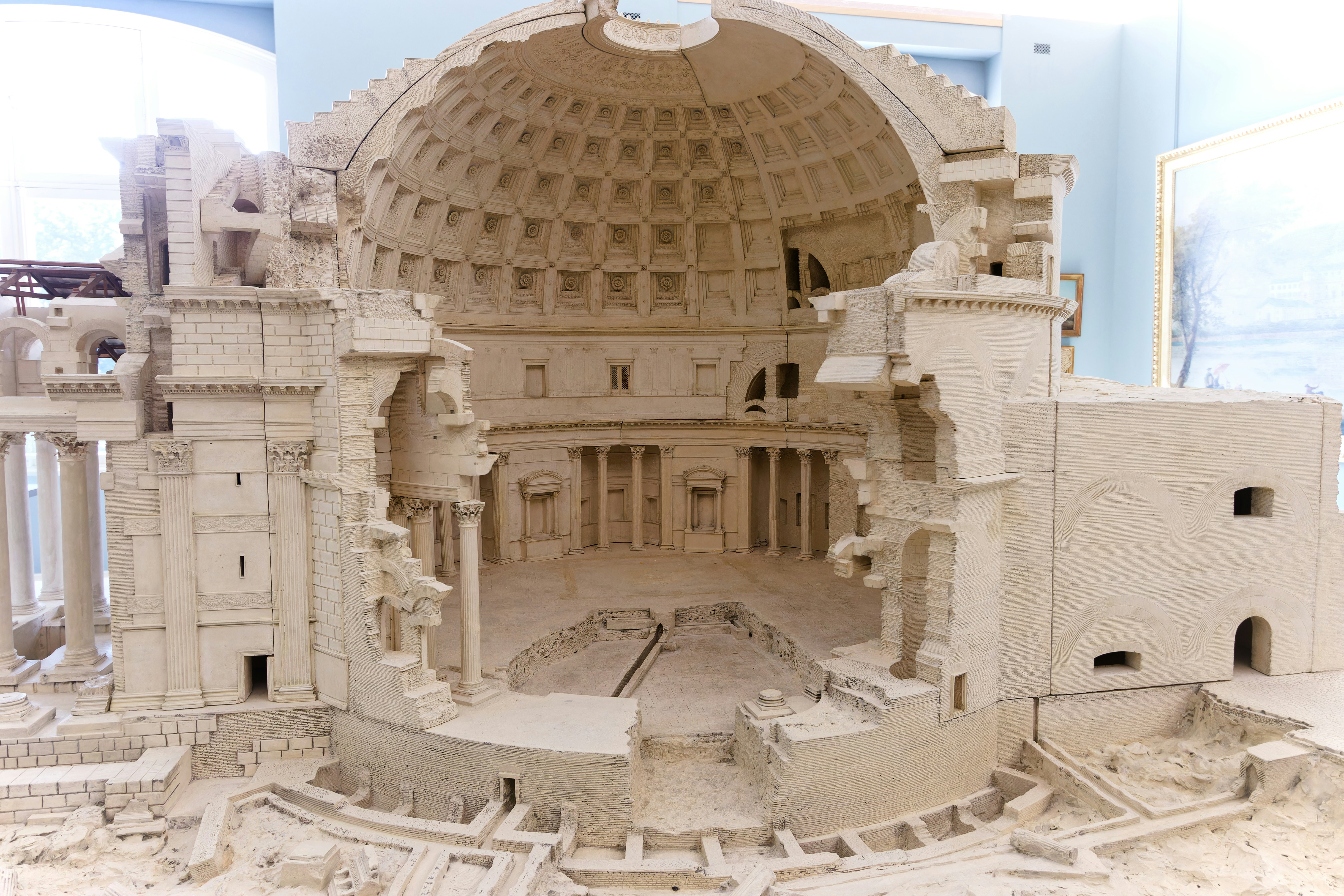 Intricate Architectural Miniature of the Pantheon