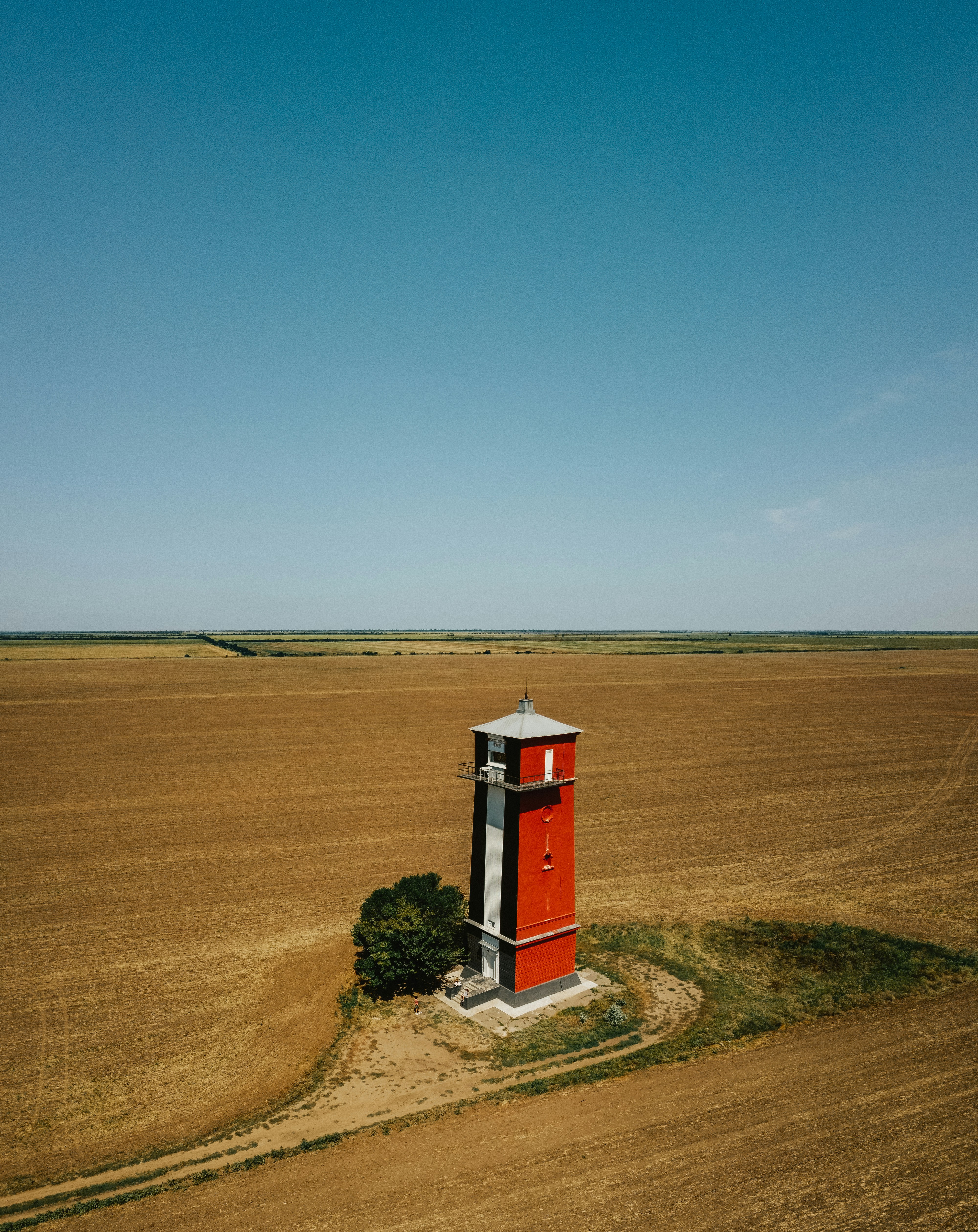 Red Beacon in a Sea of Grain