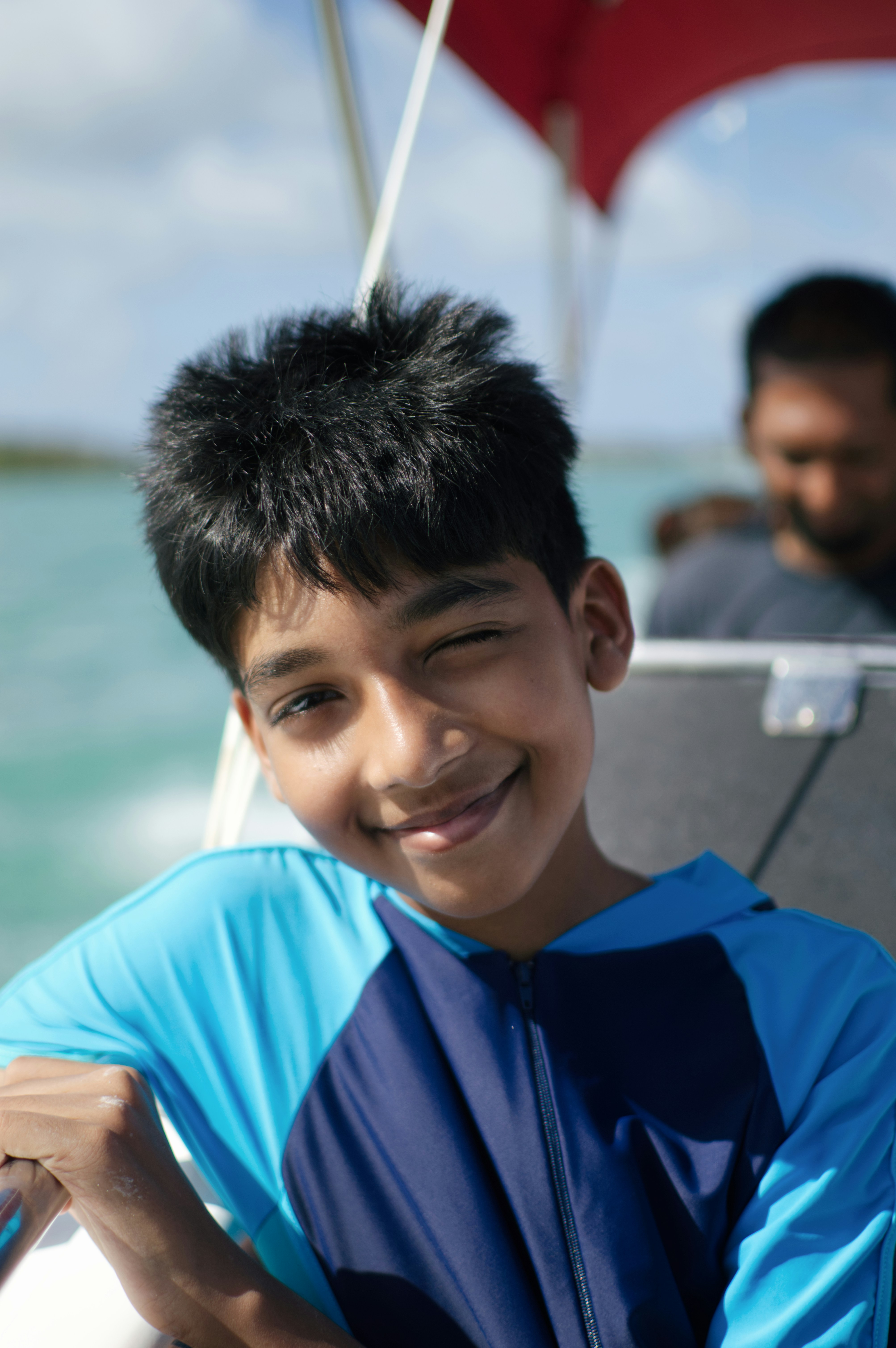 Bright Smile Aboard a Blue-Water Escape