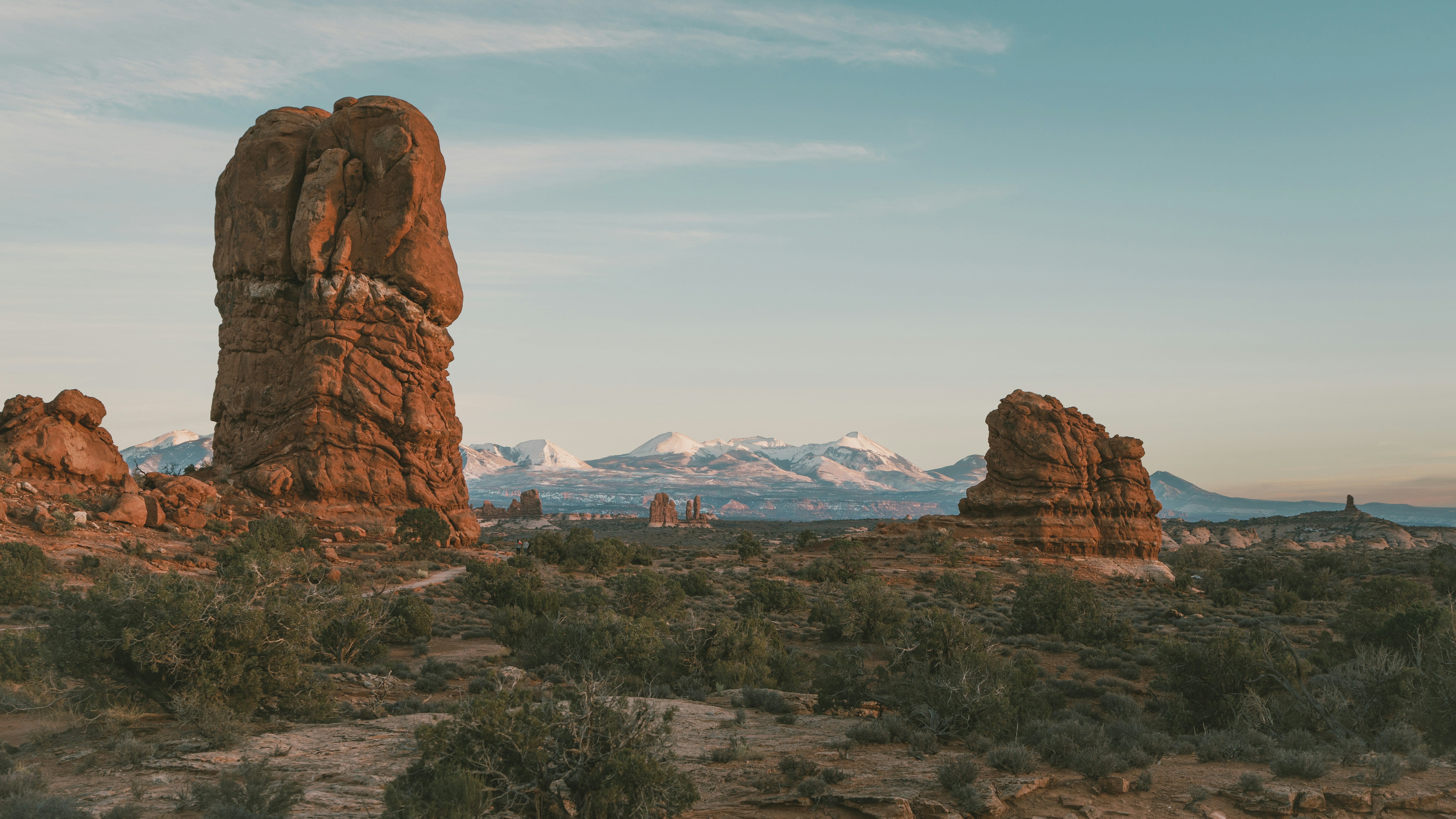 Arches national park at sunset