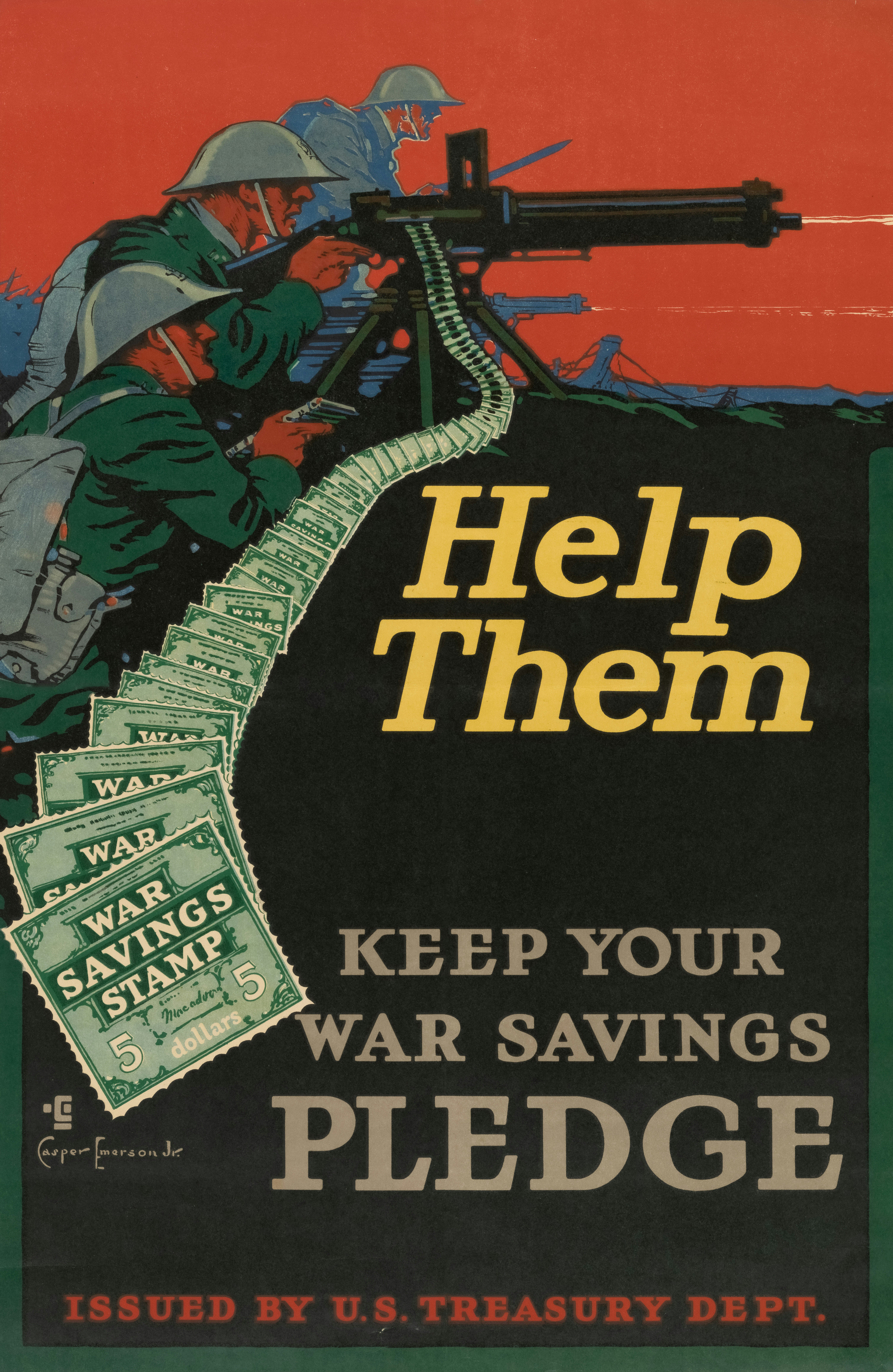 The Miriam and Ira D. Wallach Division of Art, Prints and Photographs: Picture Collection, The New York Public Library. "Help them - keep your war savings pledge" The New York Public Library Digital Collections. 1917. https://digitalcollections.nypl.org/items/c18d75f0-86ab-0131-9e65-58d385a7b928