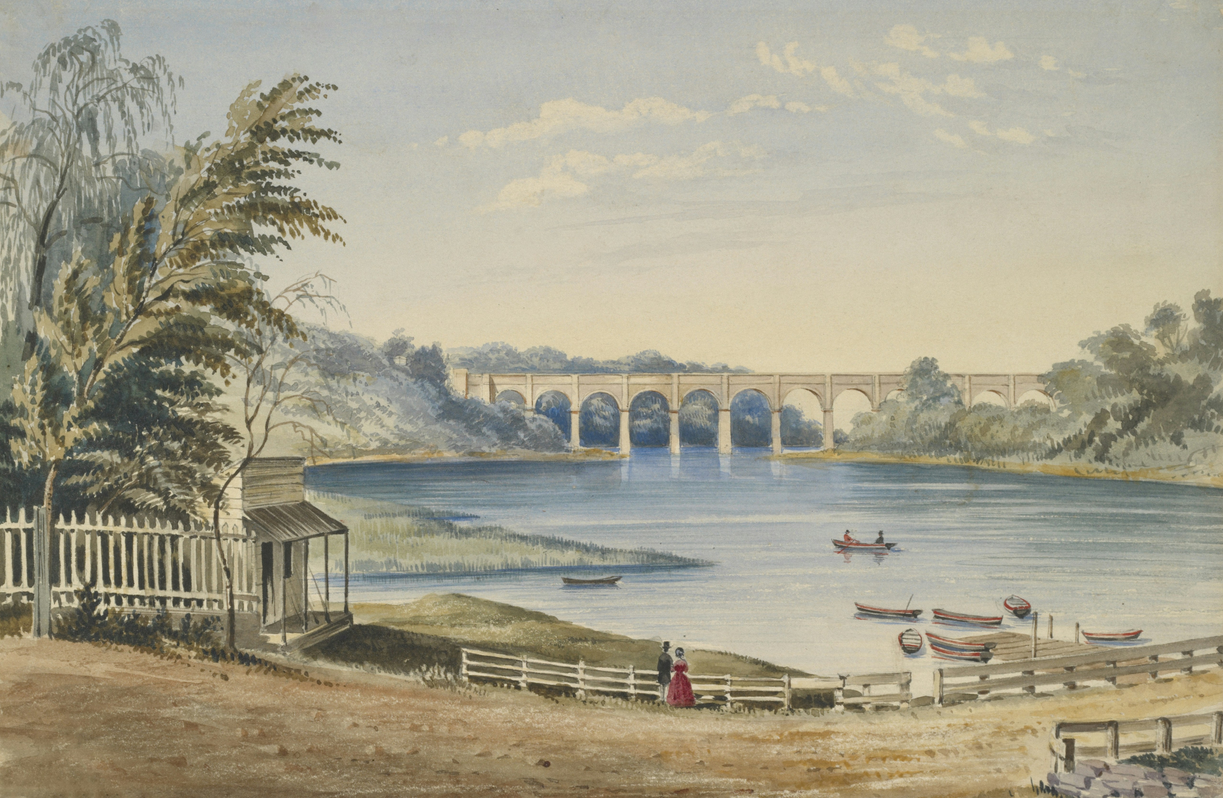 The Miriam and Ira D. Wallach Division of Art, Prints and Photographs: Print Collection, The New York Public Library. "High Bridge New York." The New York Public Library Digital Collections. 1849. https://digitalcollections.nypl.org/items/510d47e3-b9b6-a3d9-e040-e00a18064a99