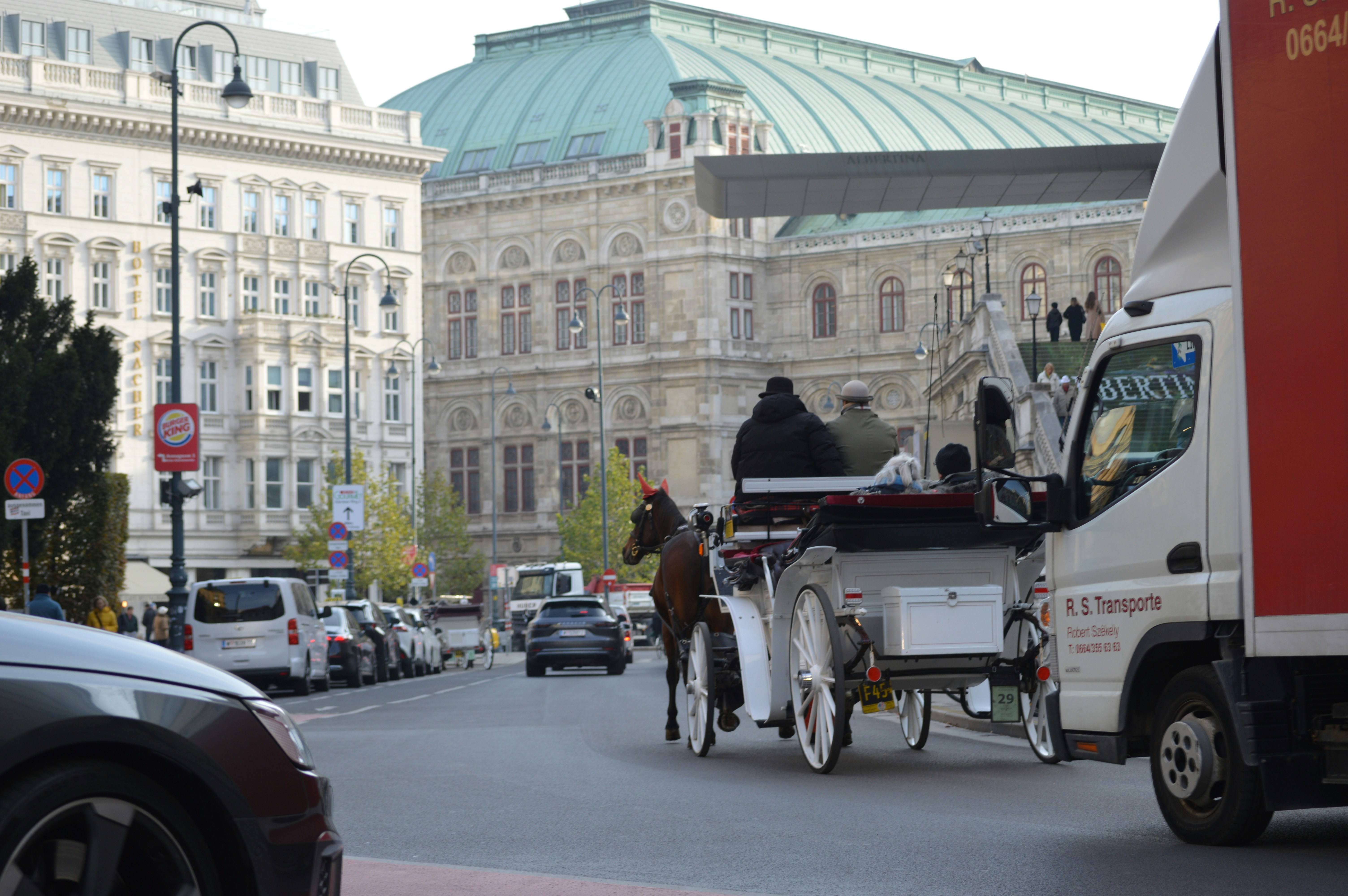 Historical Elegance Amidst Urban Hustle