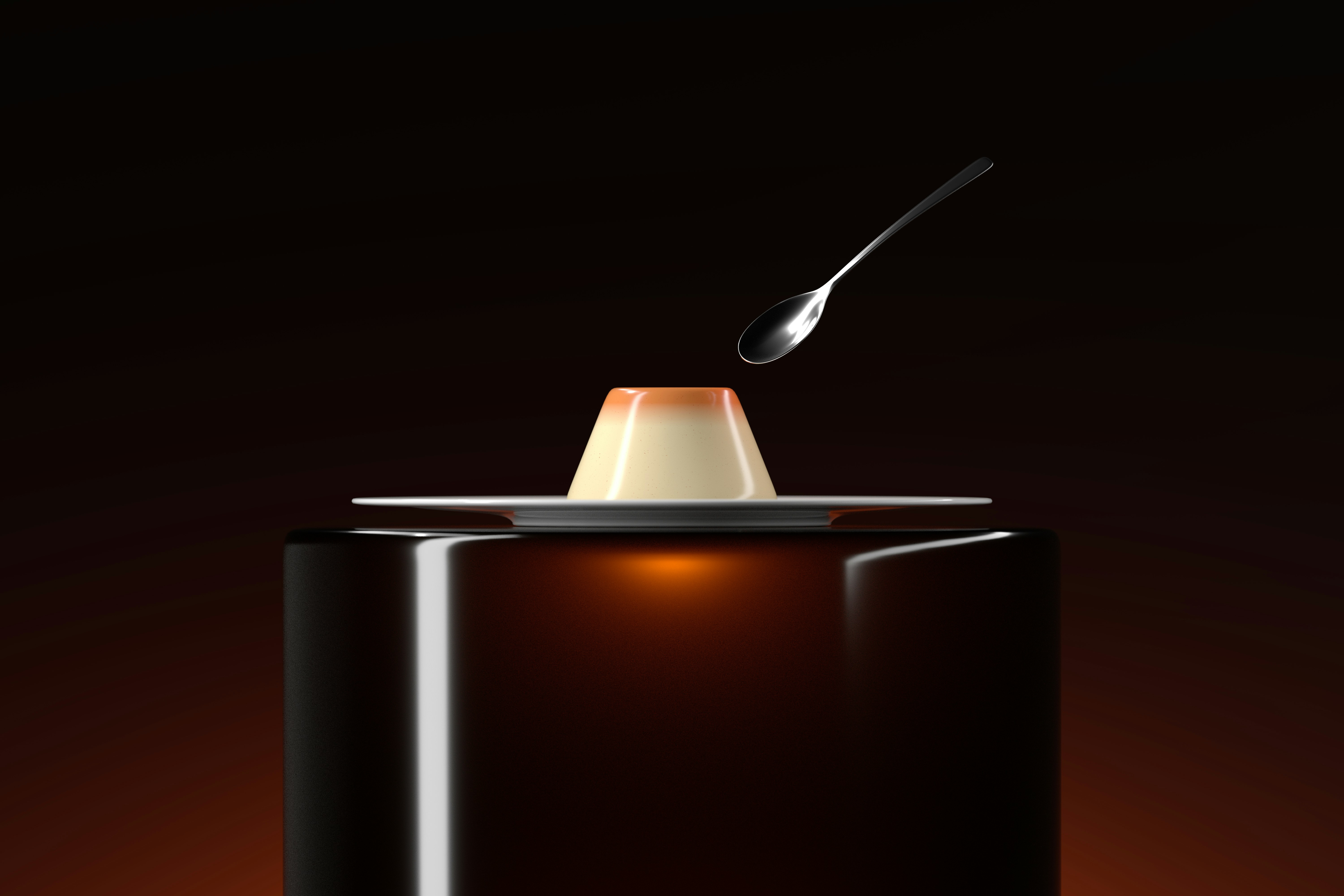 A lit candle with a spoon sticking out of it photo – Free Spoon Image ...