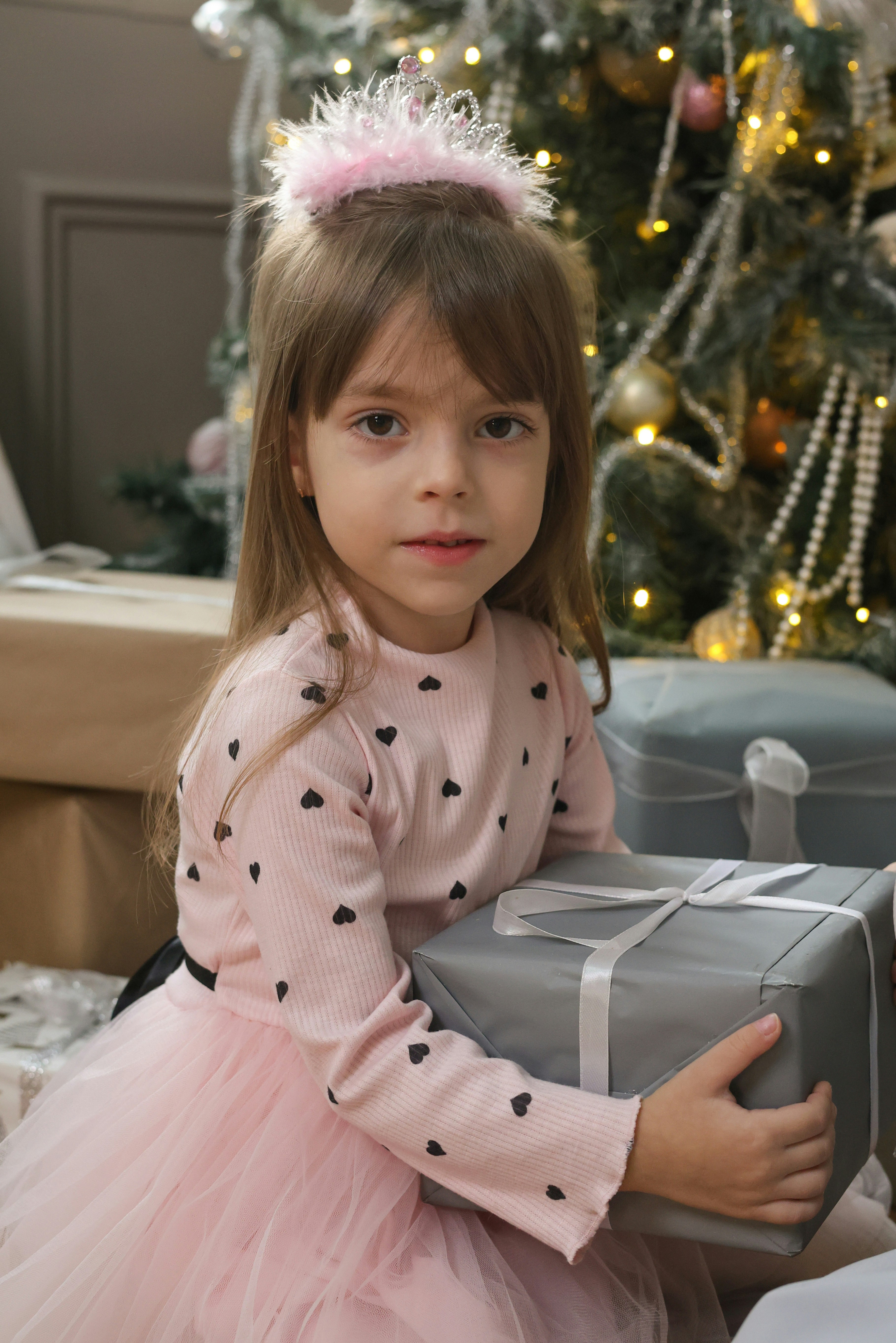 Pink Princess and the Silver Gift: A Quiet Christmas Moment