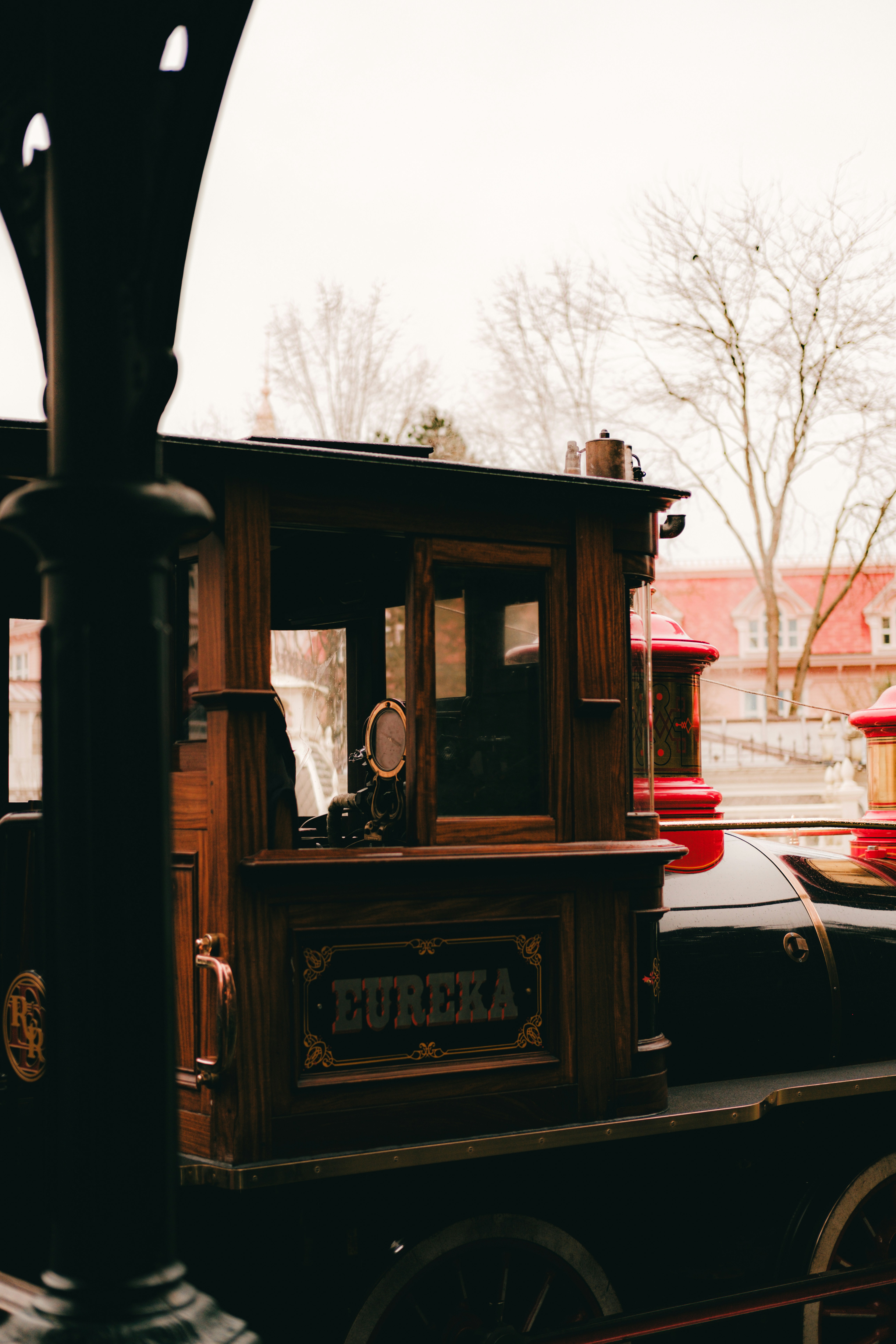 Zurka's Wooden Steam Car: Vintage Craft in Quiet Evening Light