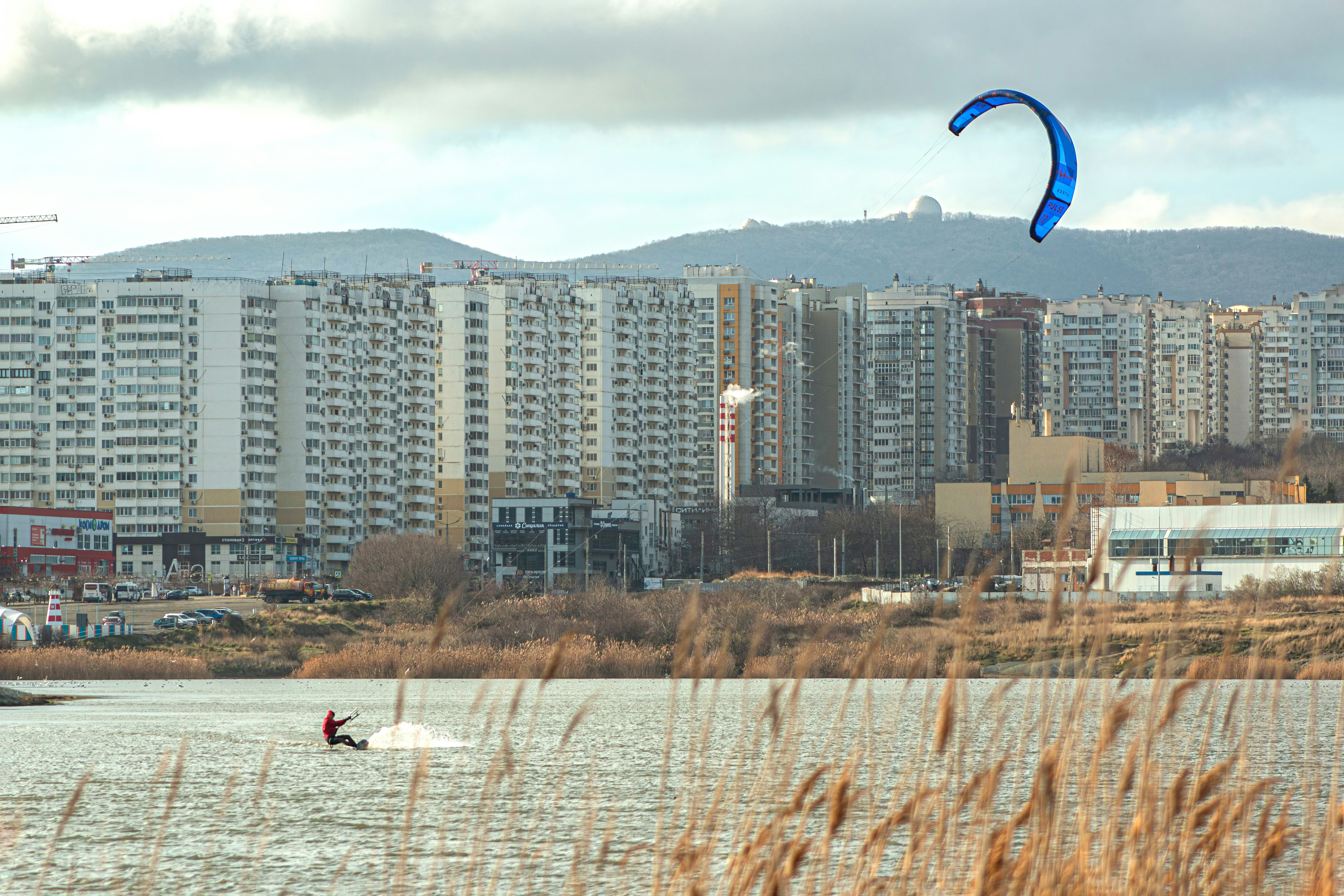 Urban Kiteboarding Adventure