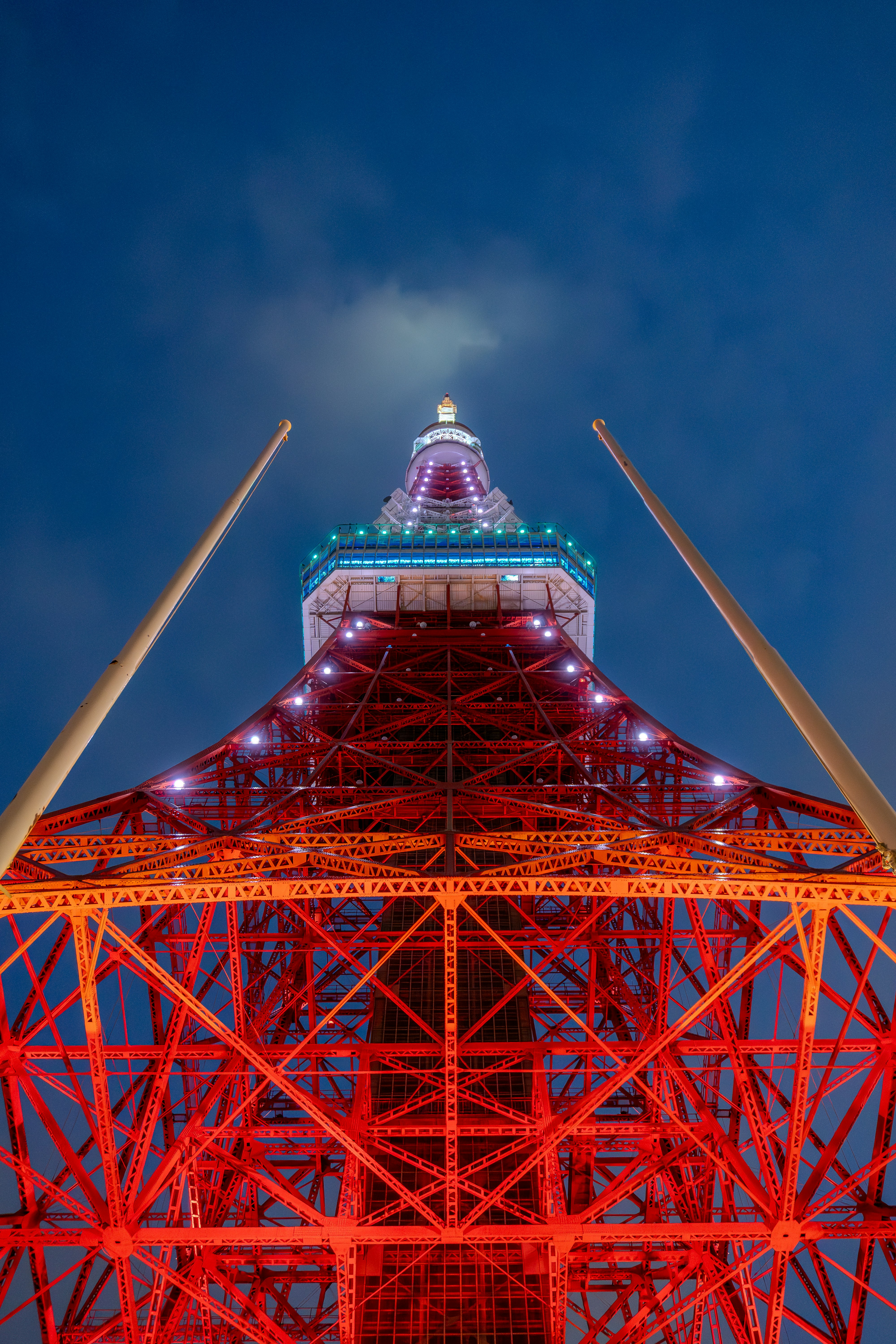 Crimson Steel Lattice: Tokyo Tower at Night