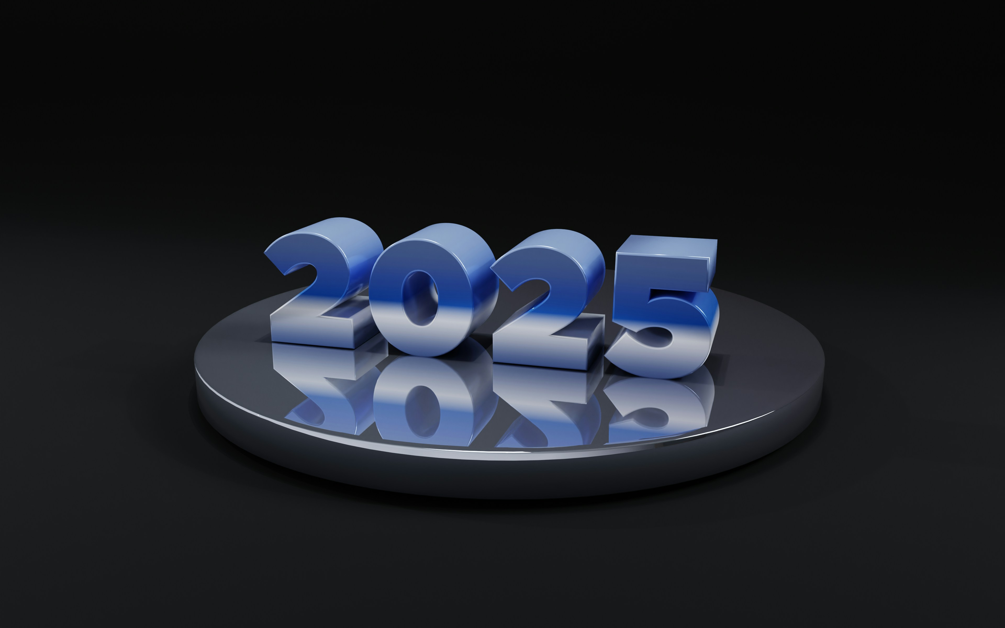 A 3D image of the year 2055 on a black background photo – Free 3d ...
