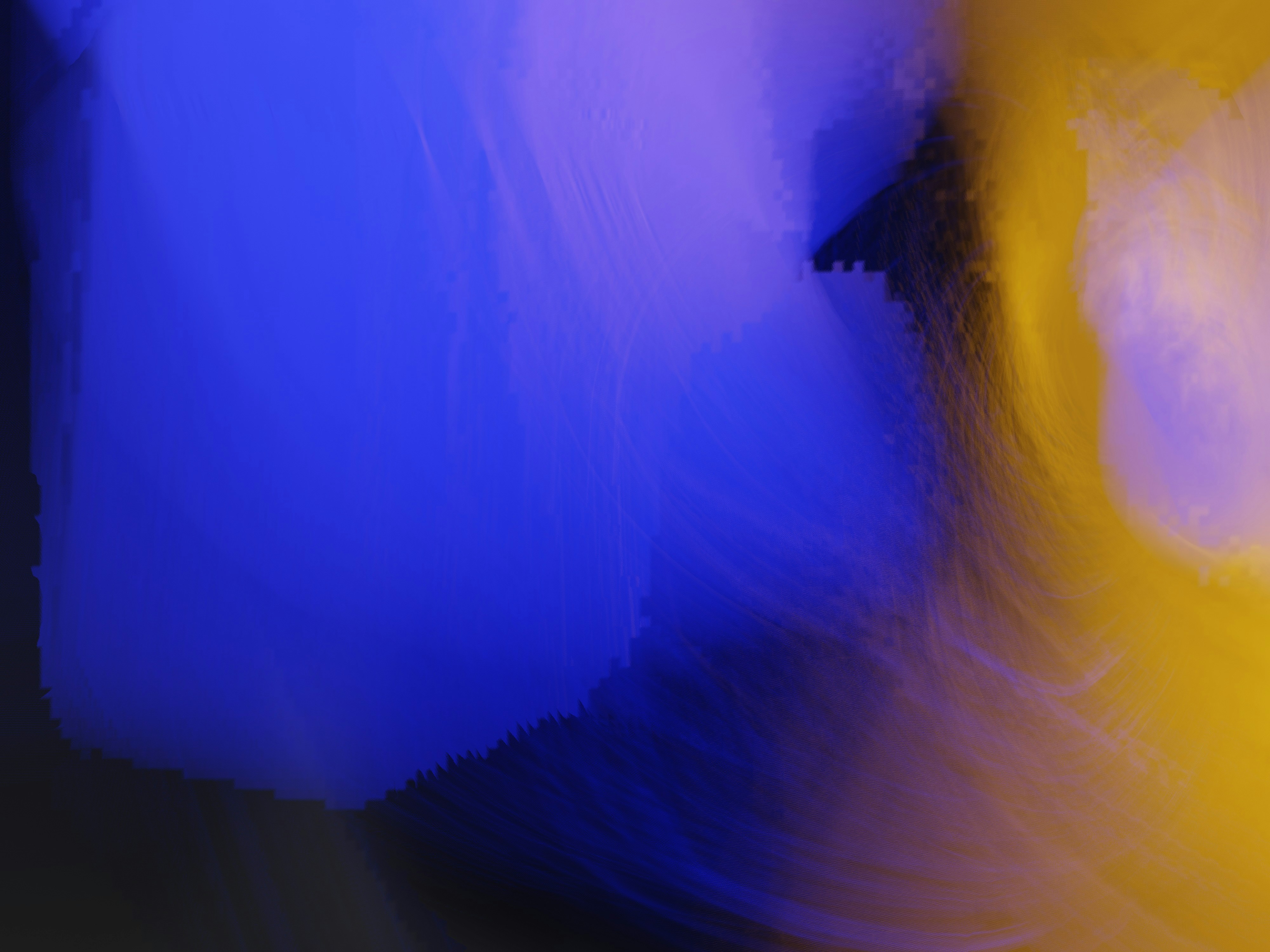 A blurry photo of a yellow and blue object photo – Free Background ...
