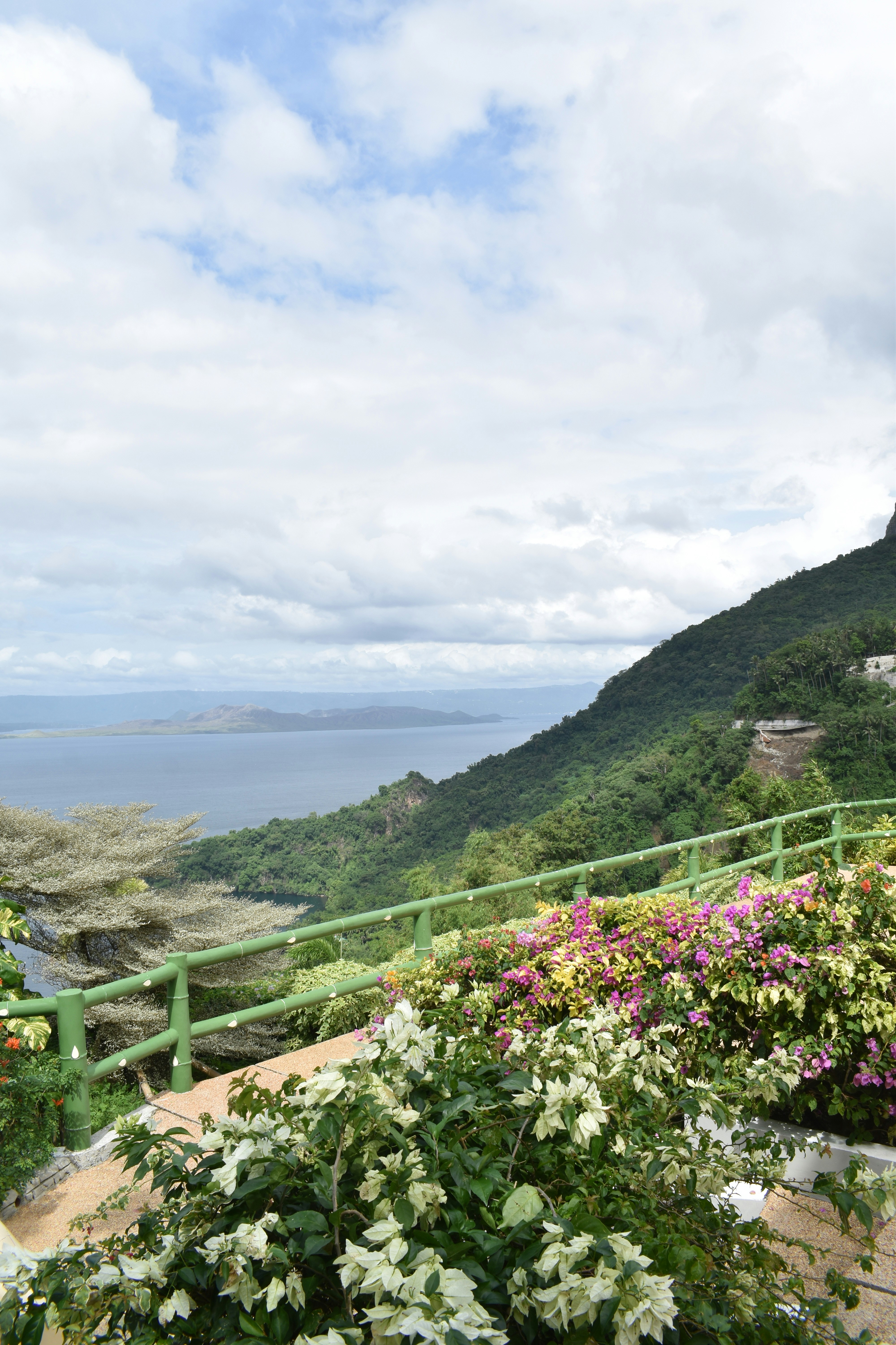 Terraced Garden Overlooking a Coastal Cliff