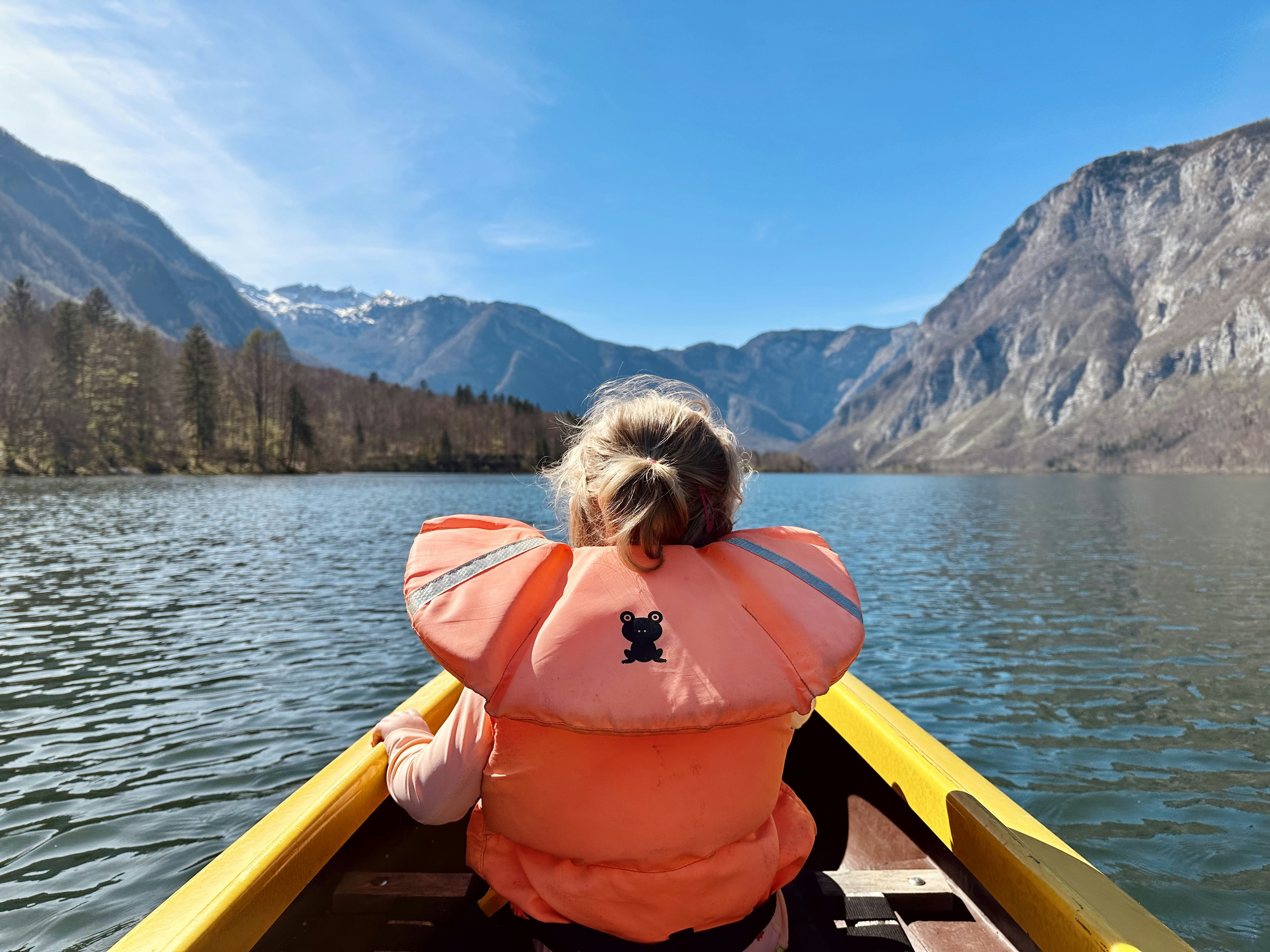Canoe Adventure Under Majestic Peaks