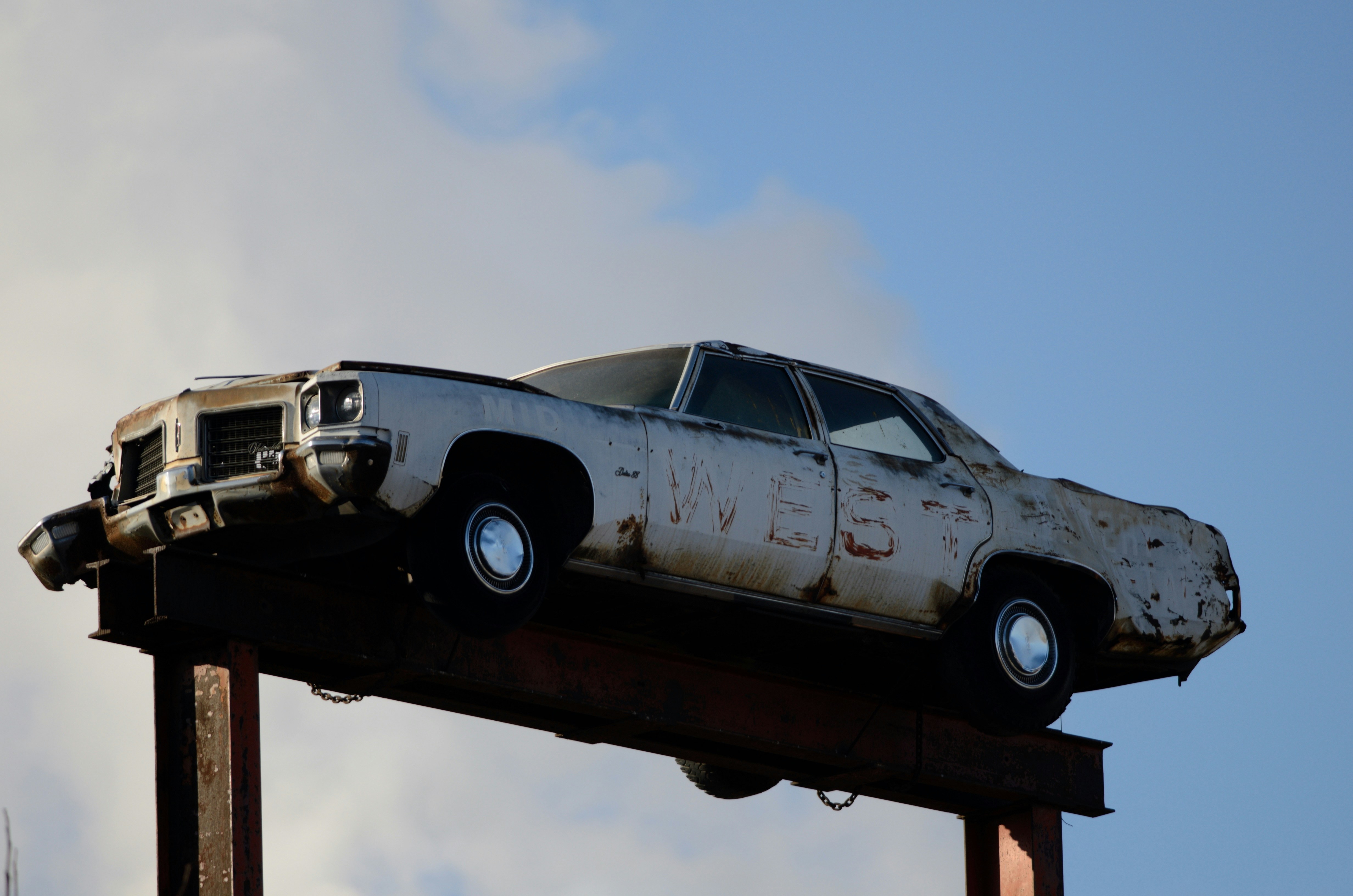 Rusty Relic on a Pedestal