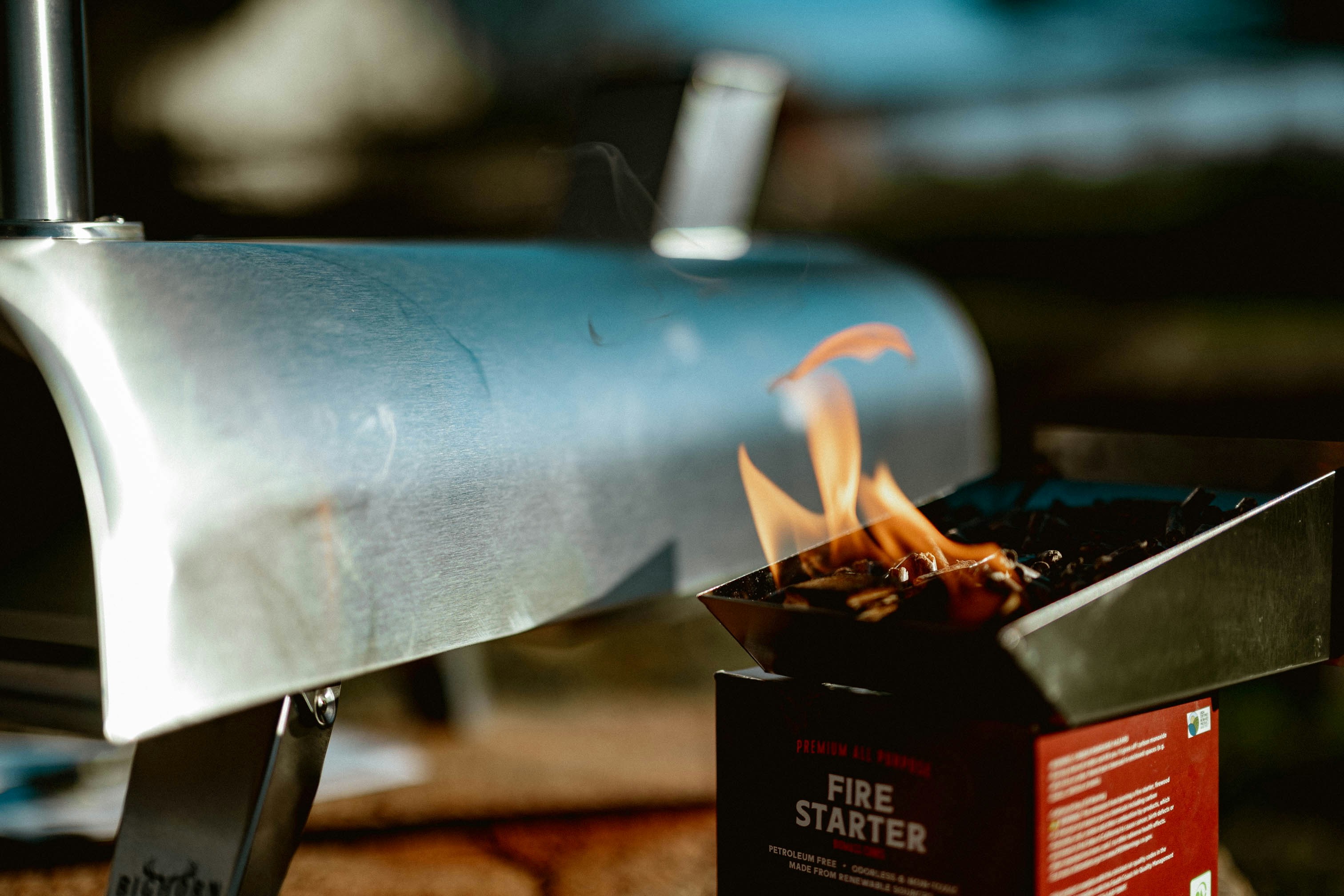 Precise Flame: A Portable Grill Ignites a Compact Fire Starter