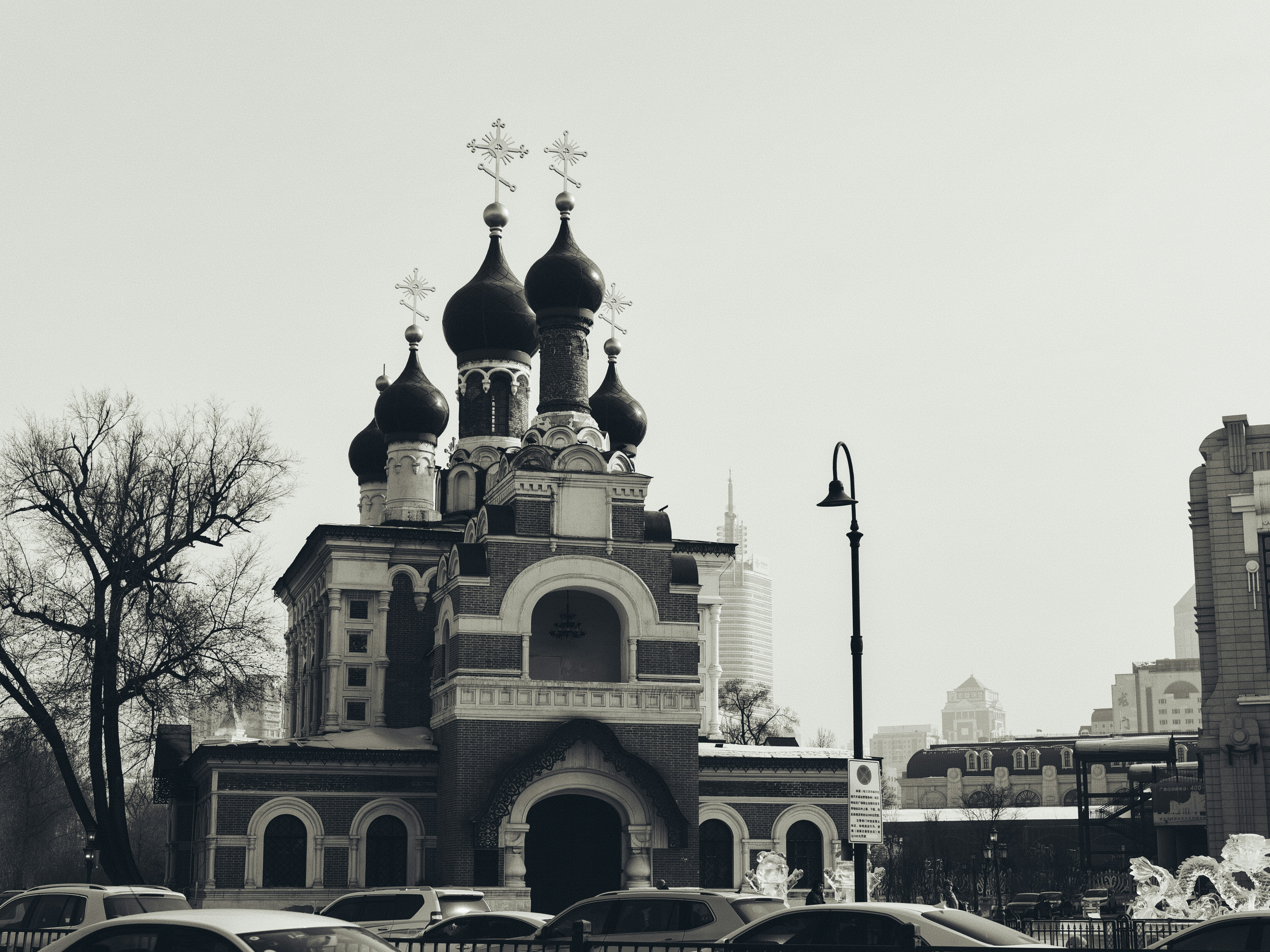 Historic Elegance Amidst Urban Life