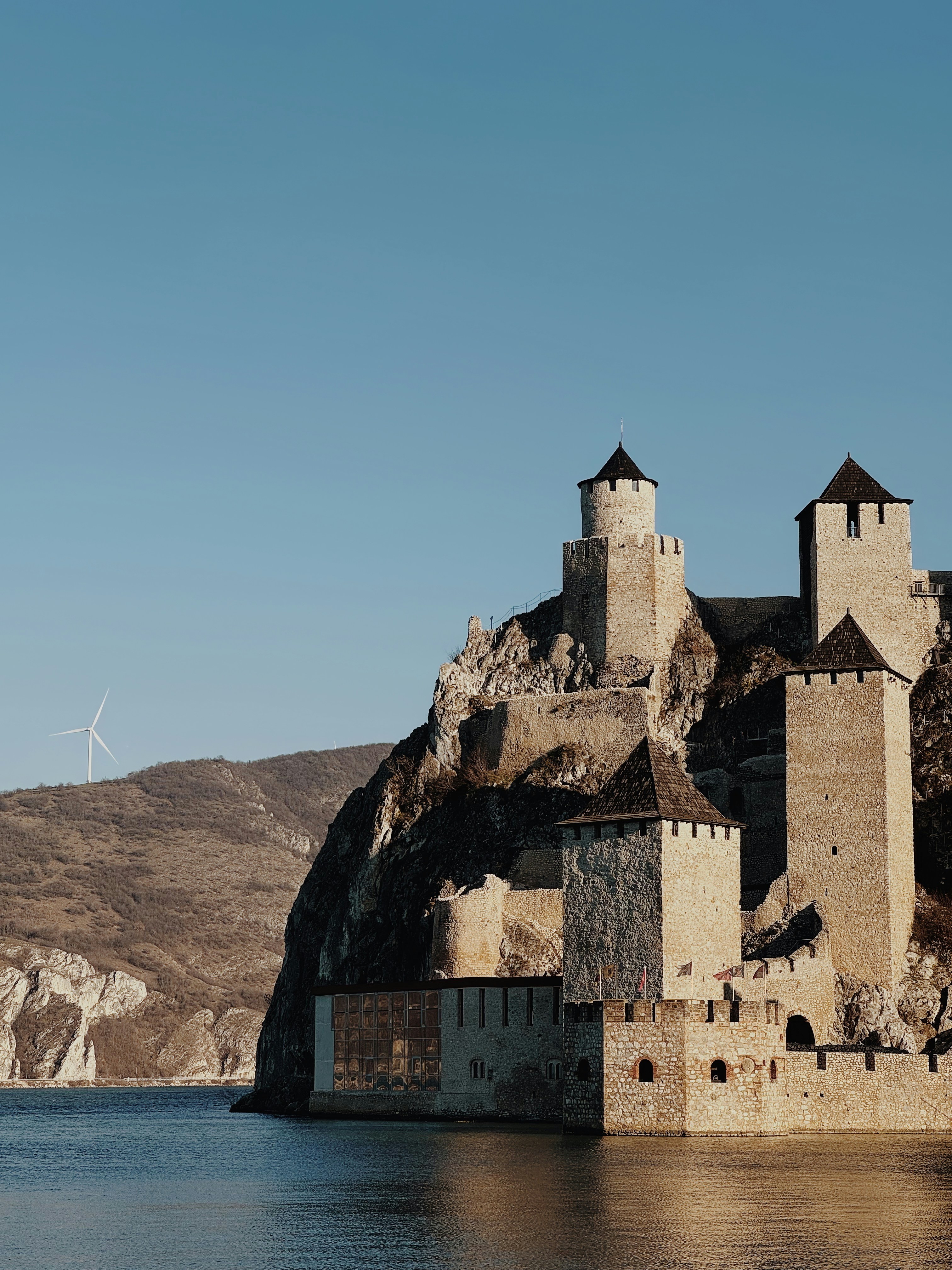 Stone Sentinel Over the Bay: Seaside Castle on the Cliff