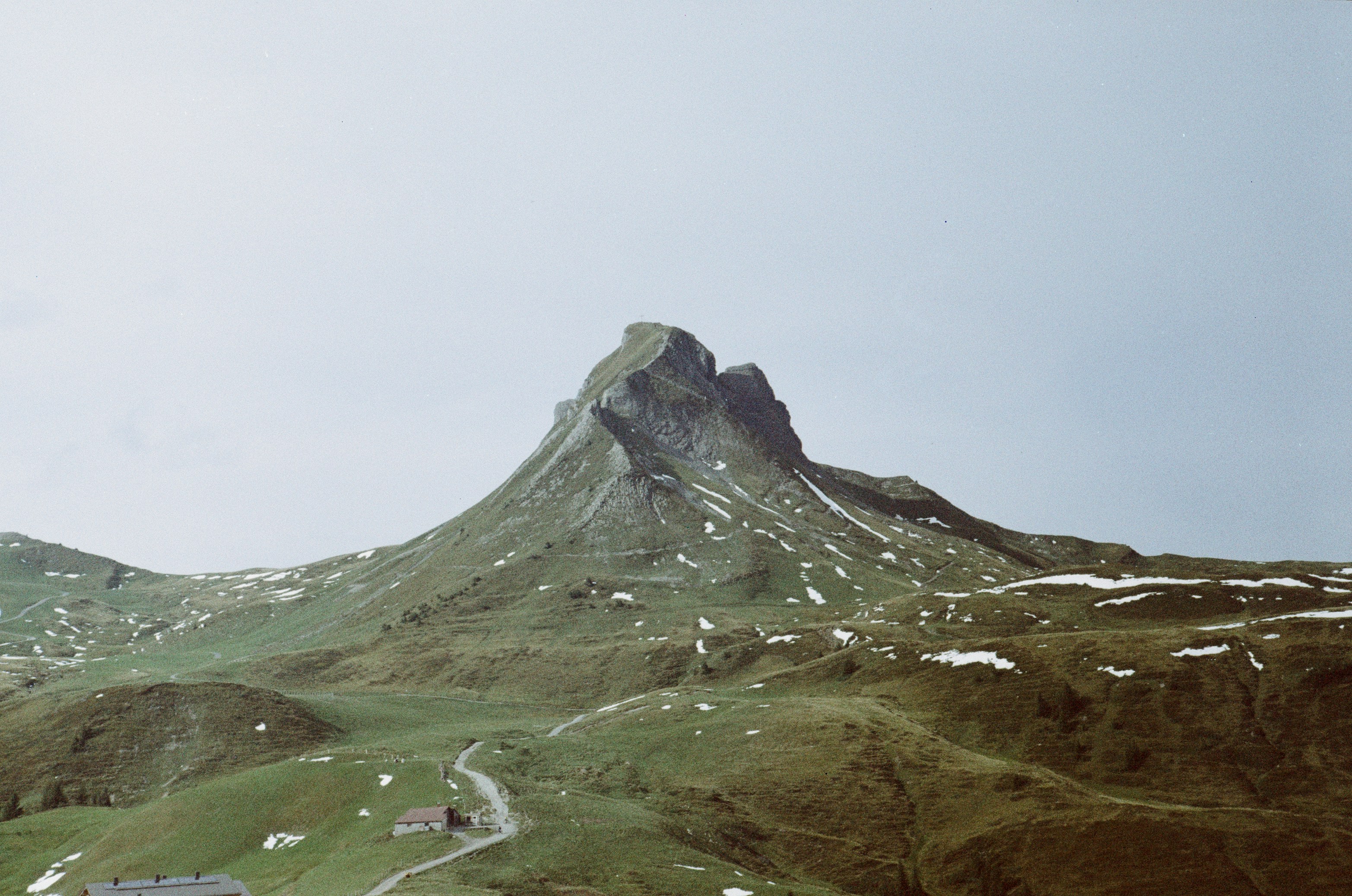 A view of a mountain with snow on it photo – Free Mittagspitze Image on ...