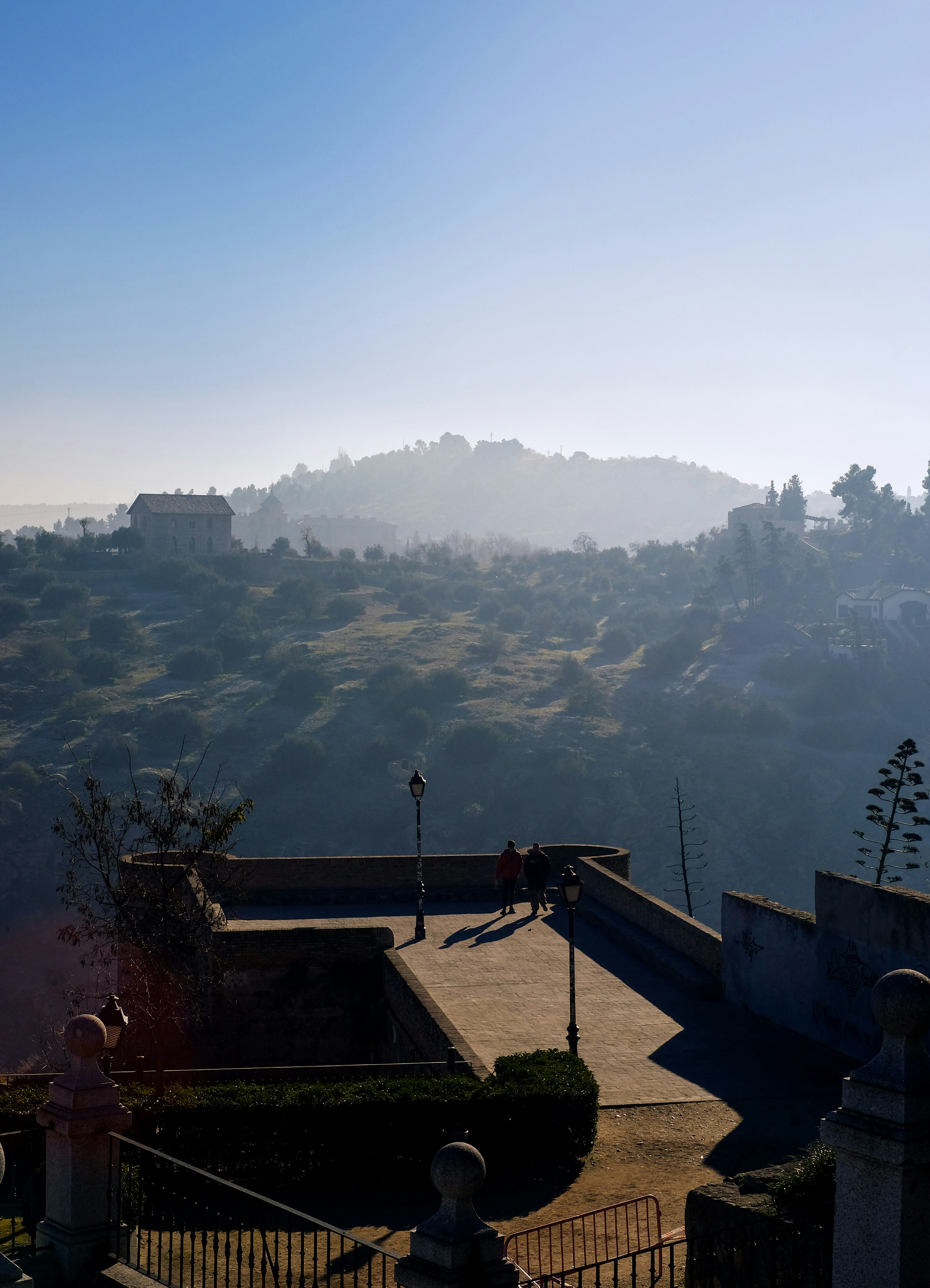 Dawn Terrace: Quiet Watch Over Misty Hills