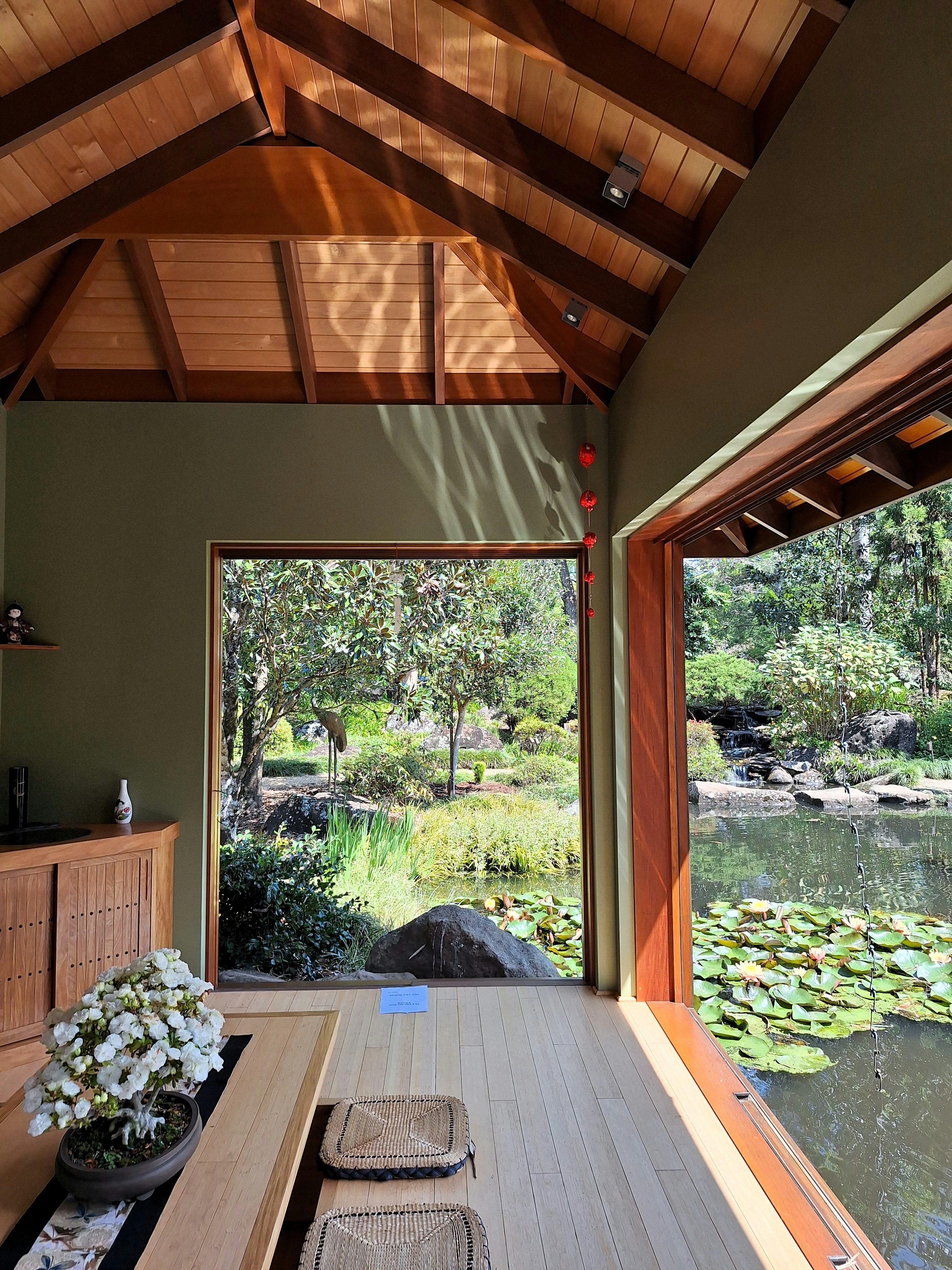 Japanese Tea House in a private garden on Gold Coast, Open day raising money for charity