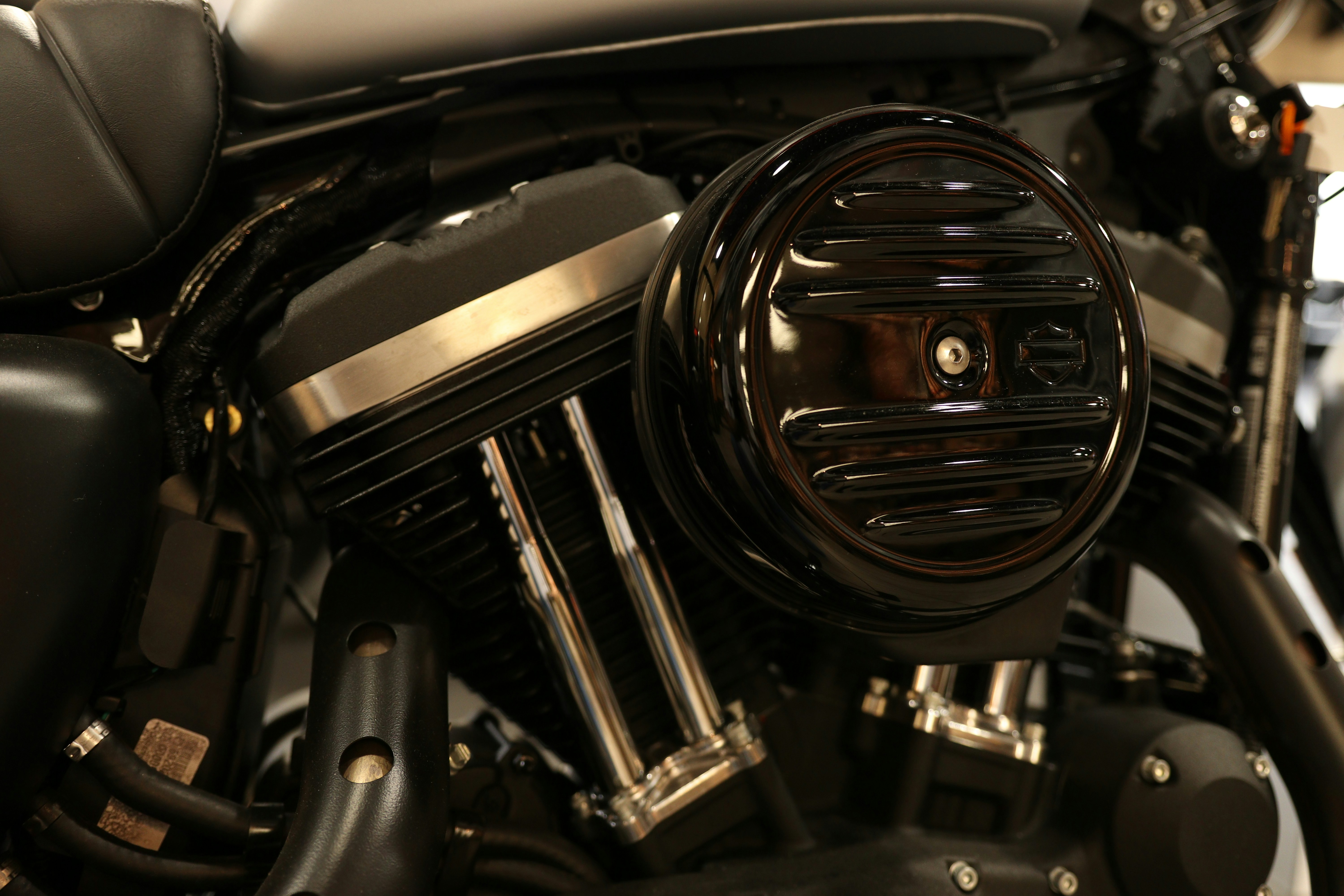 A close up of a motorcycle with a black seat photo – Free Mancuso ...