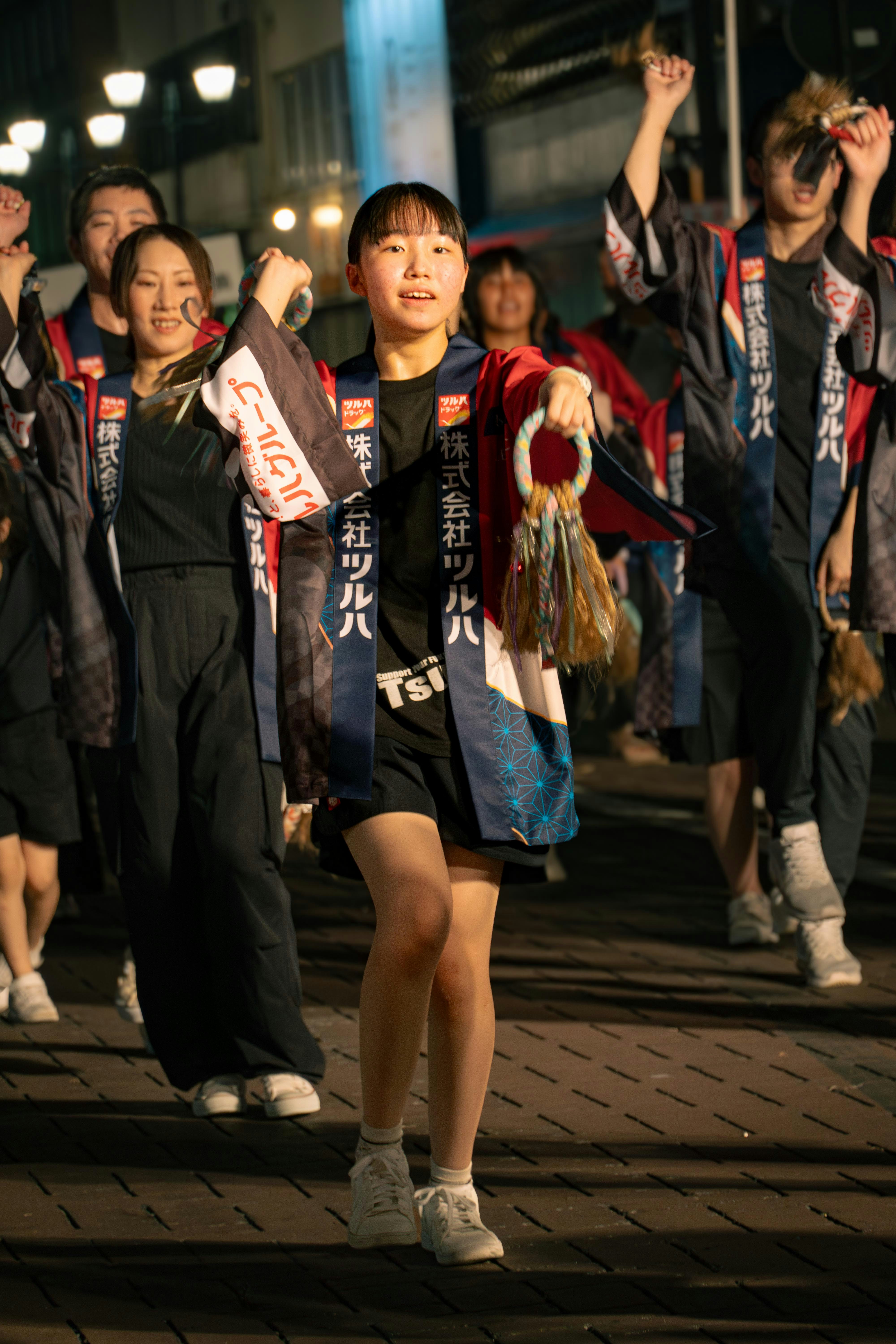 Night Festival Lead: A Young Dancer Commands the Parade