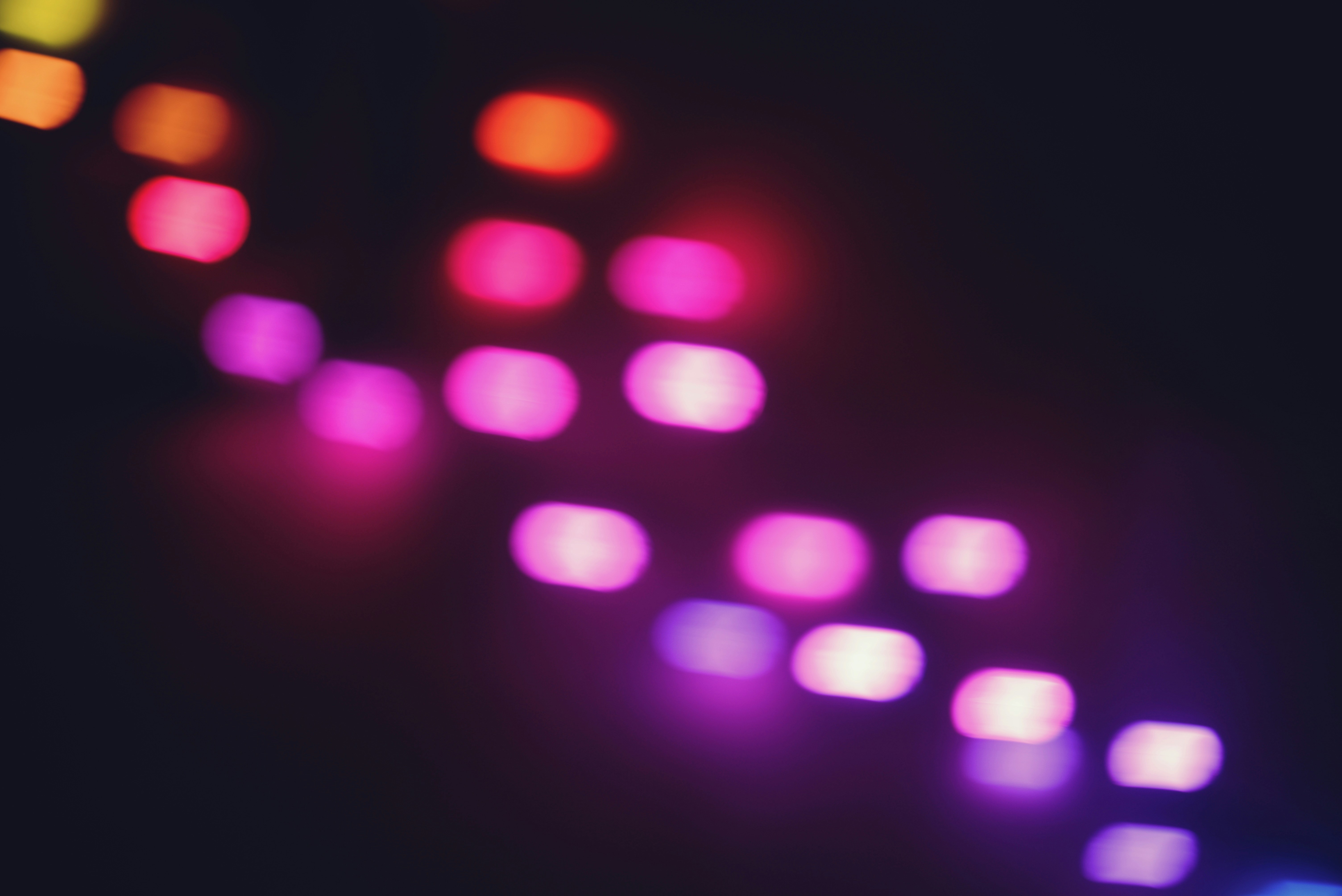 Neon Rhythms in Soft Focus