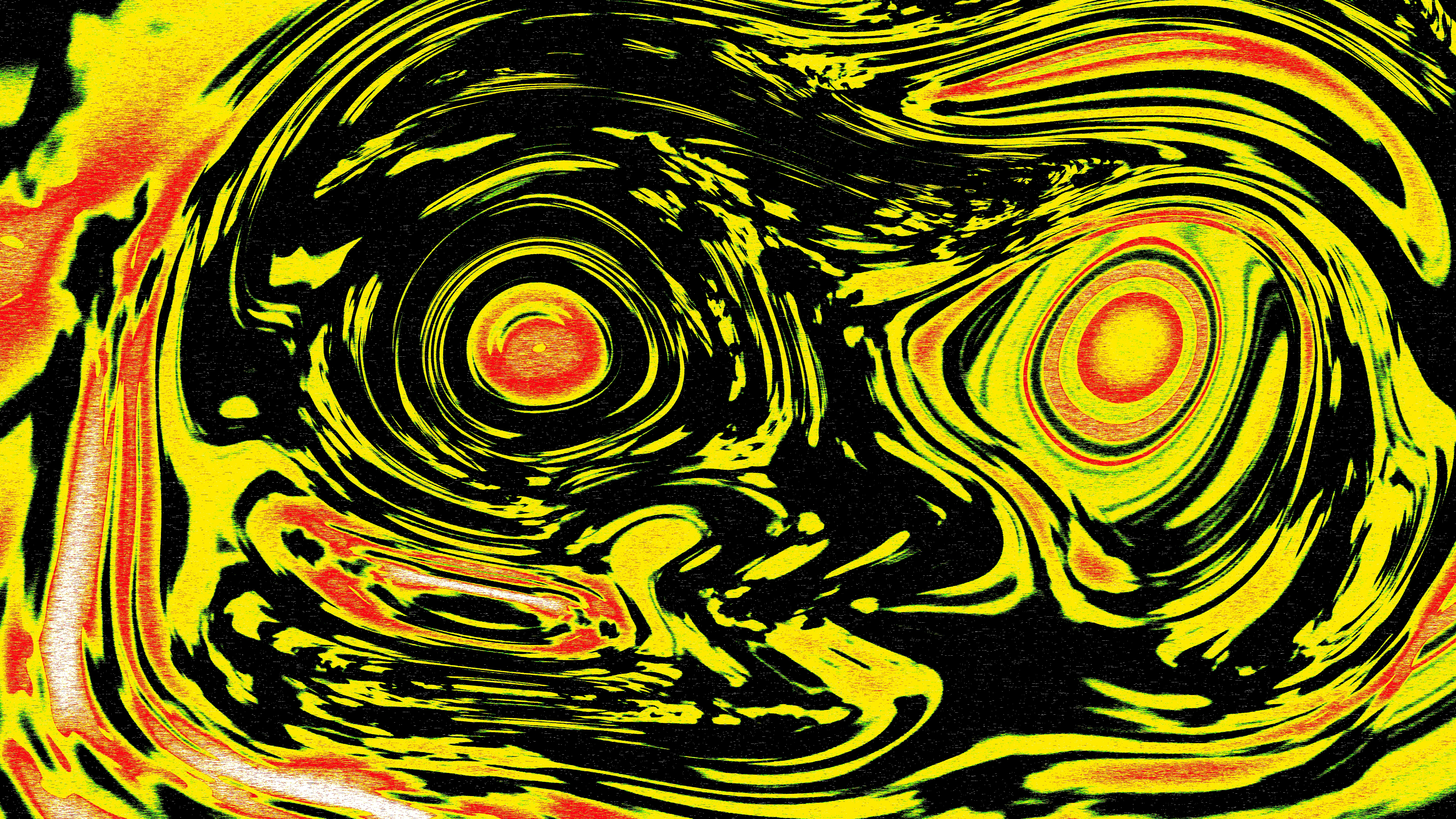 A painting of a yellow and black swirl photo – Free Art Image on Unsplash