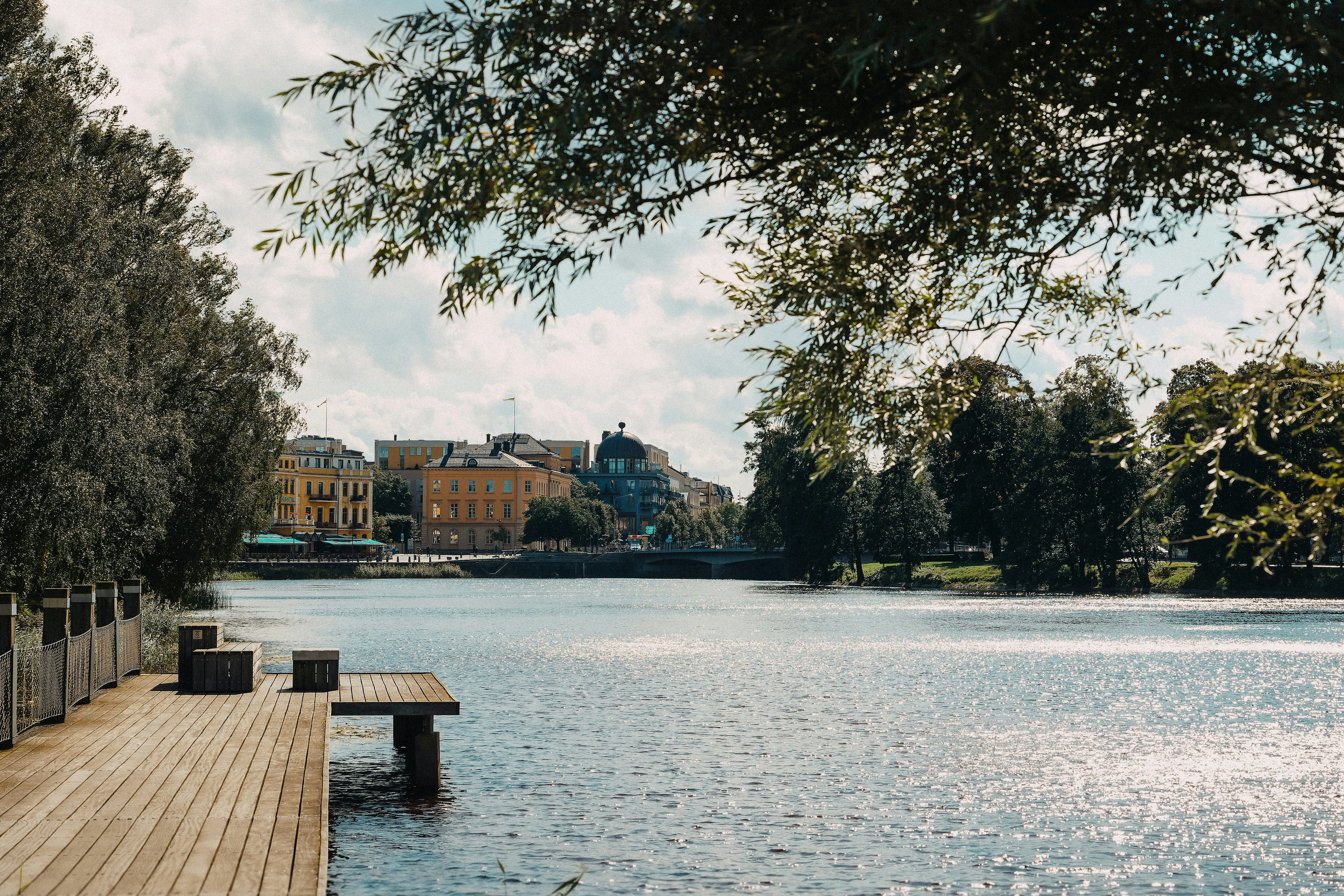 Swimming area in Karlstad, Sweden