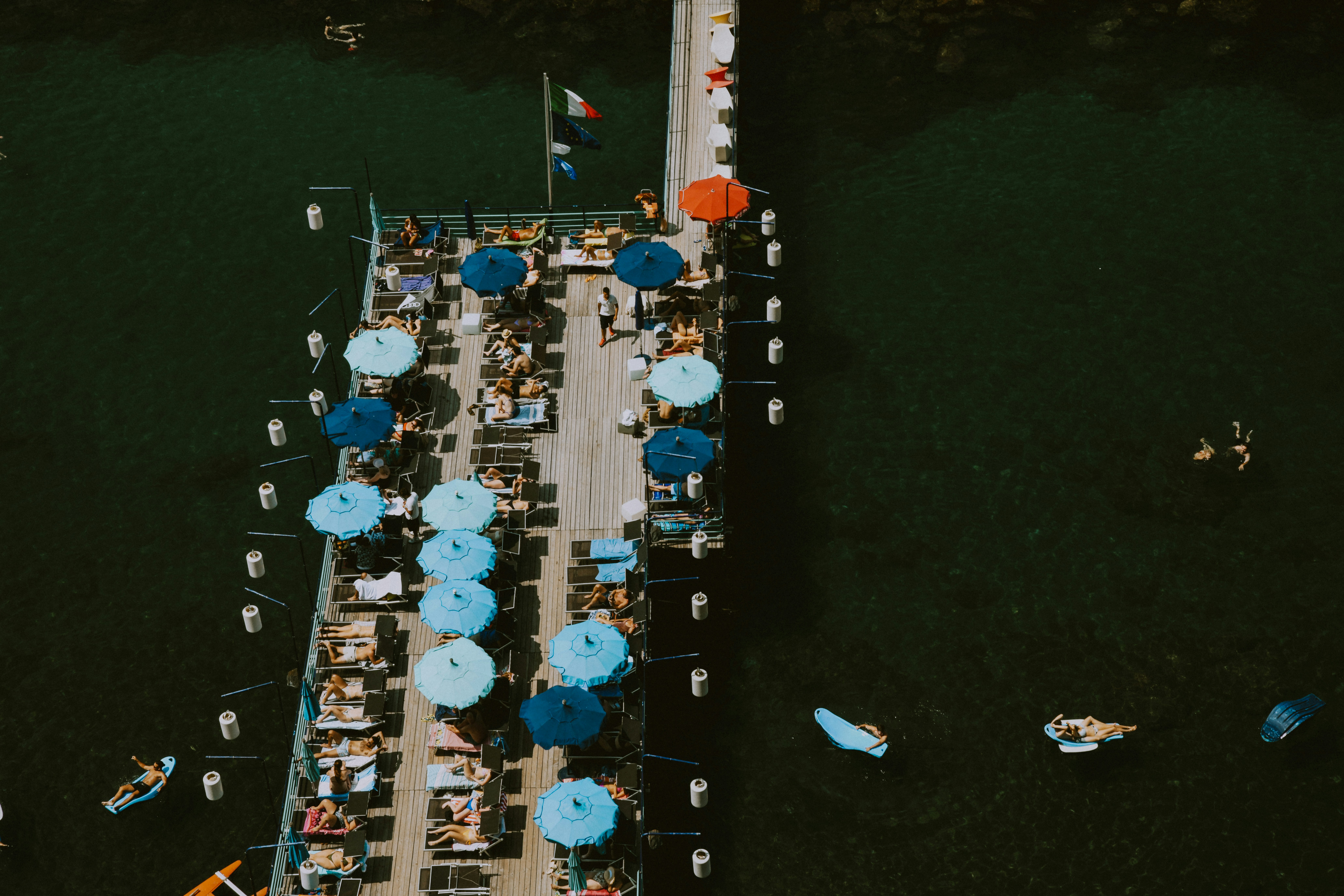 Aerial Harmony: Serenity on the Dock