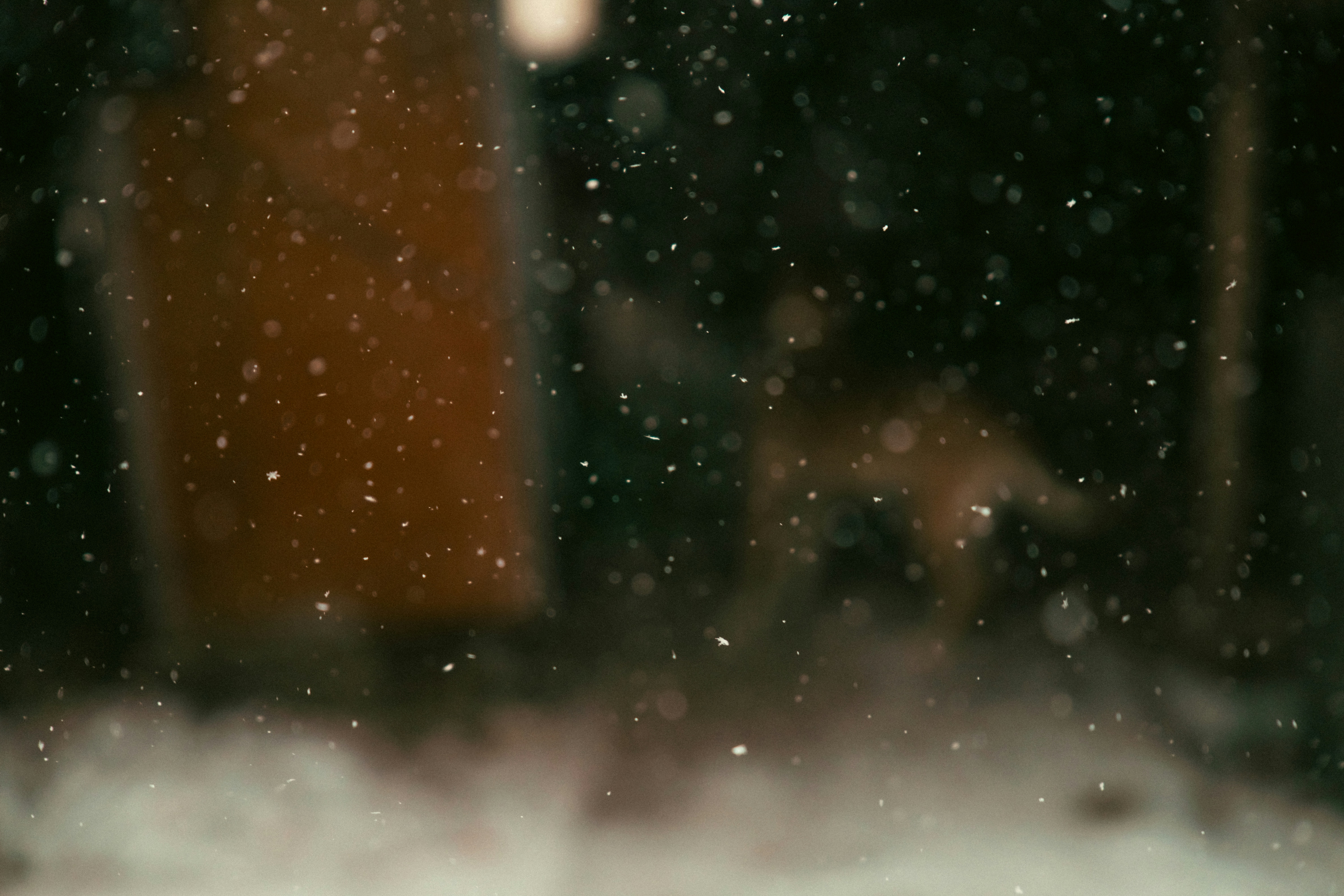 A blurry photo of a person walking in the snow photo – Free Izhevsk ...