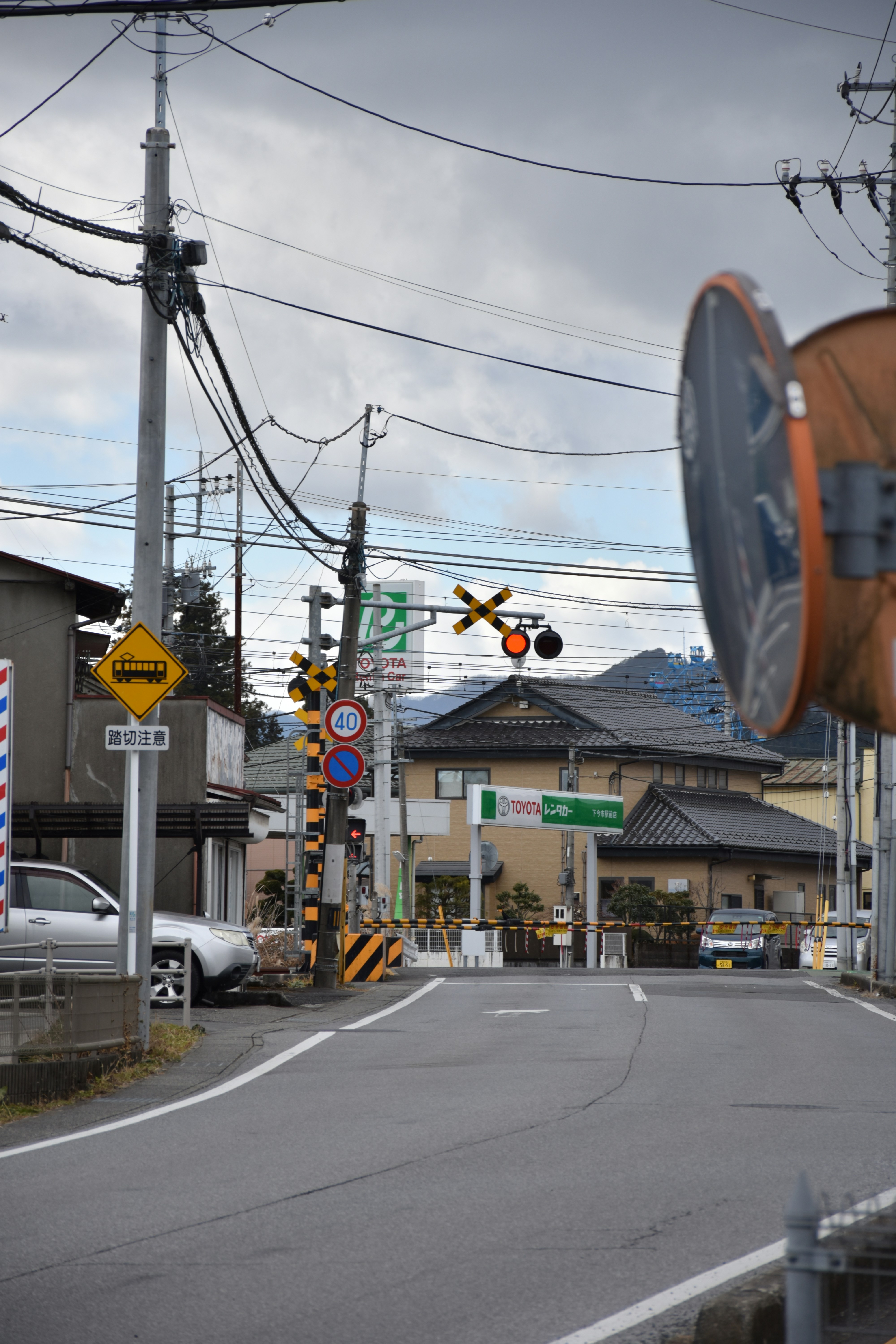 Crossing Signals and Wires: A Quiet Suburban Japanese Street
