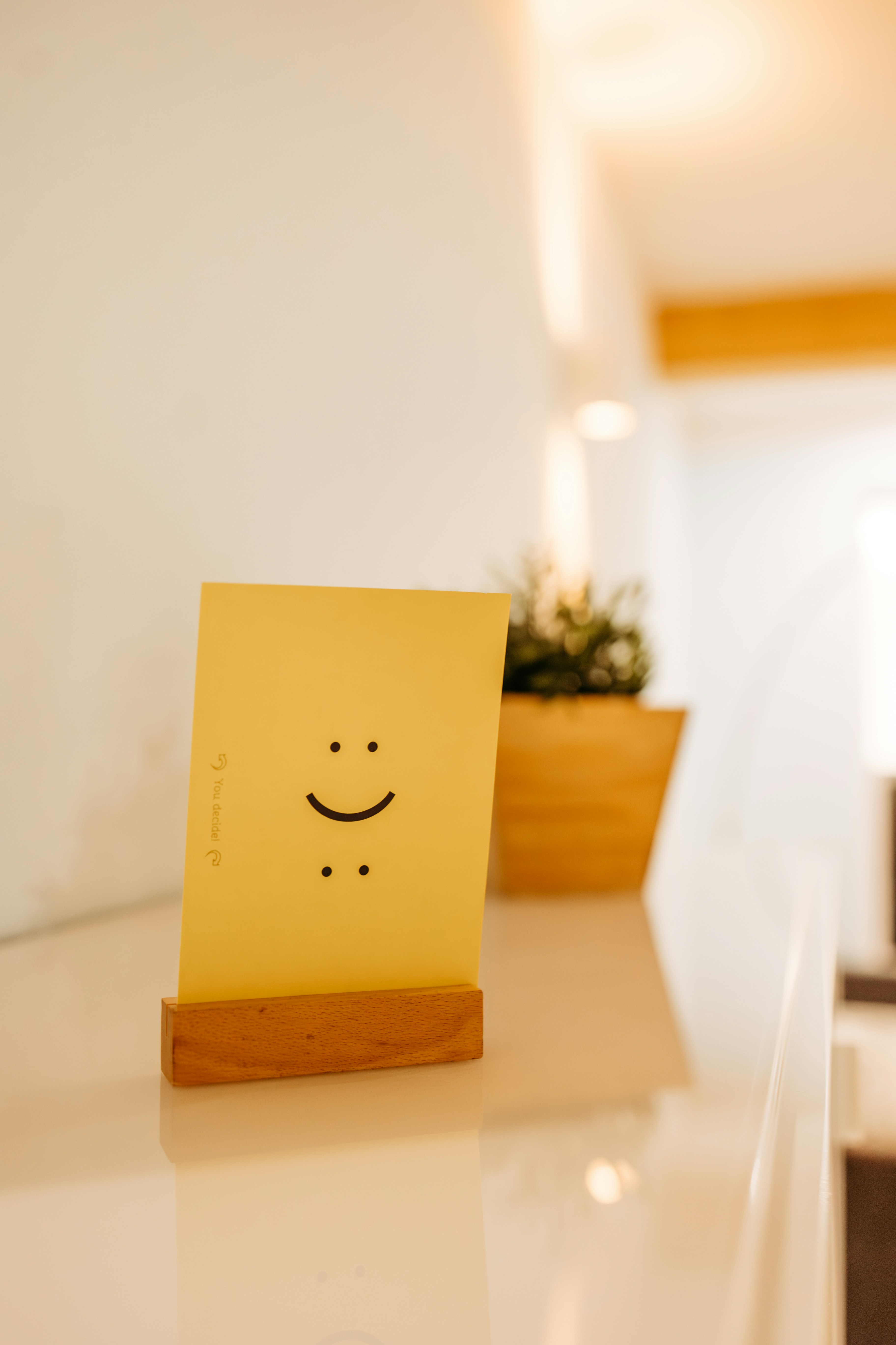 Whimsical Yellow Note: A Touch of Cheer