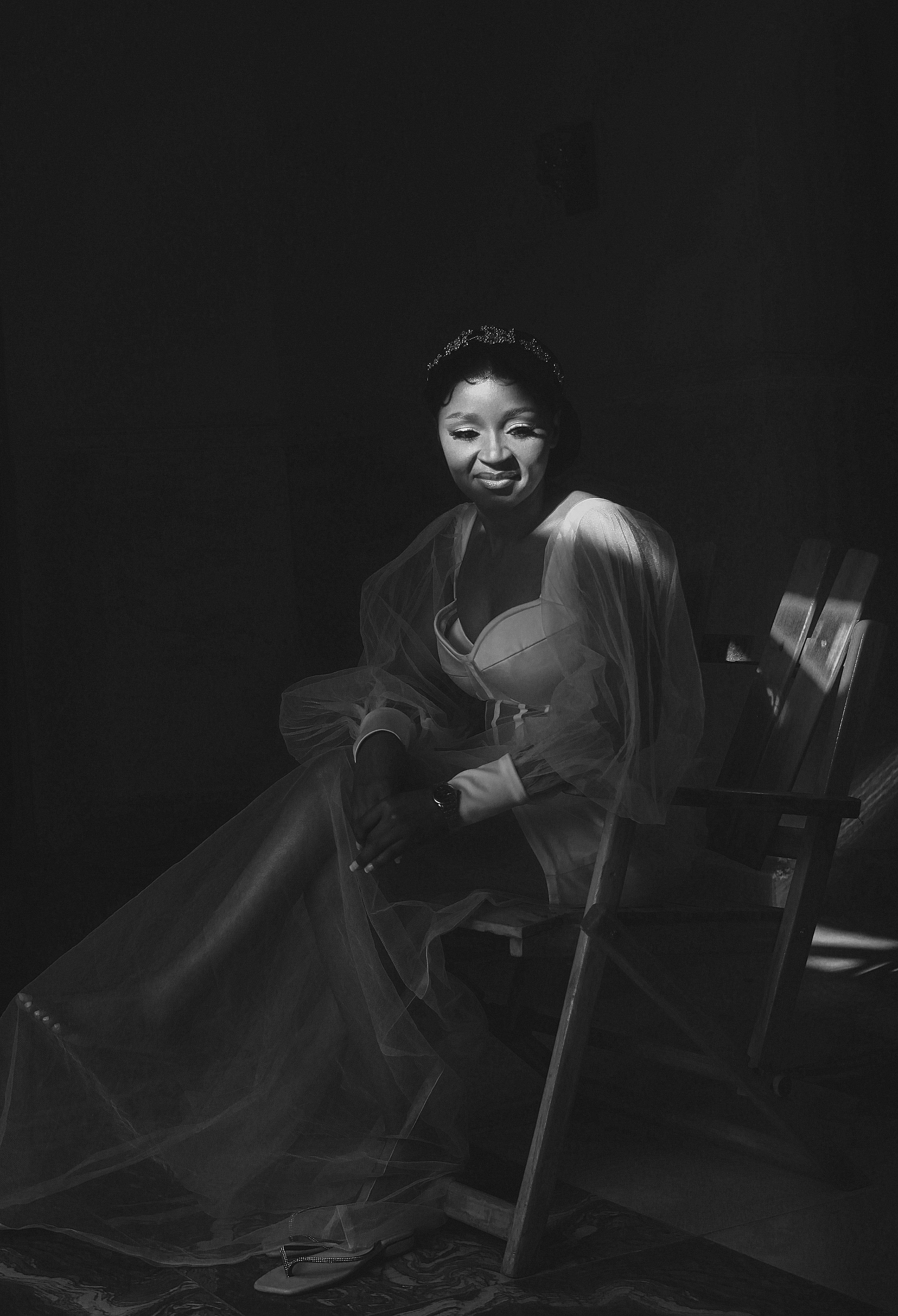 Soft Spotlight on Bride in Velvet Silence