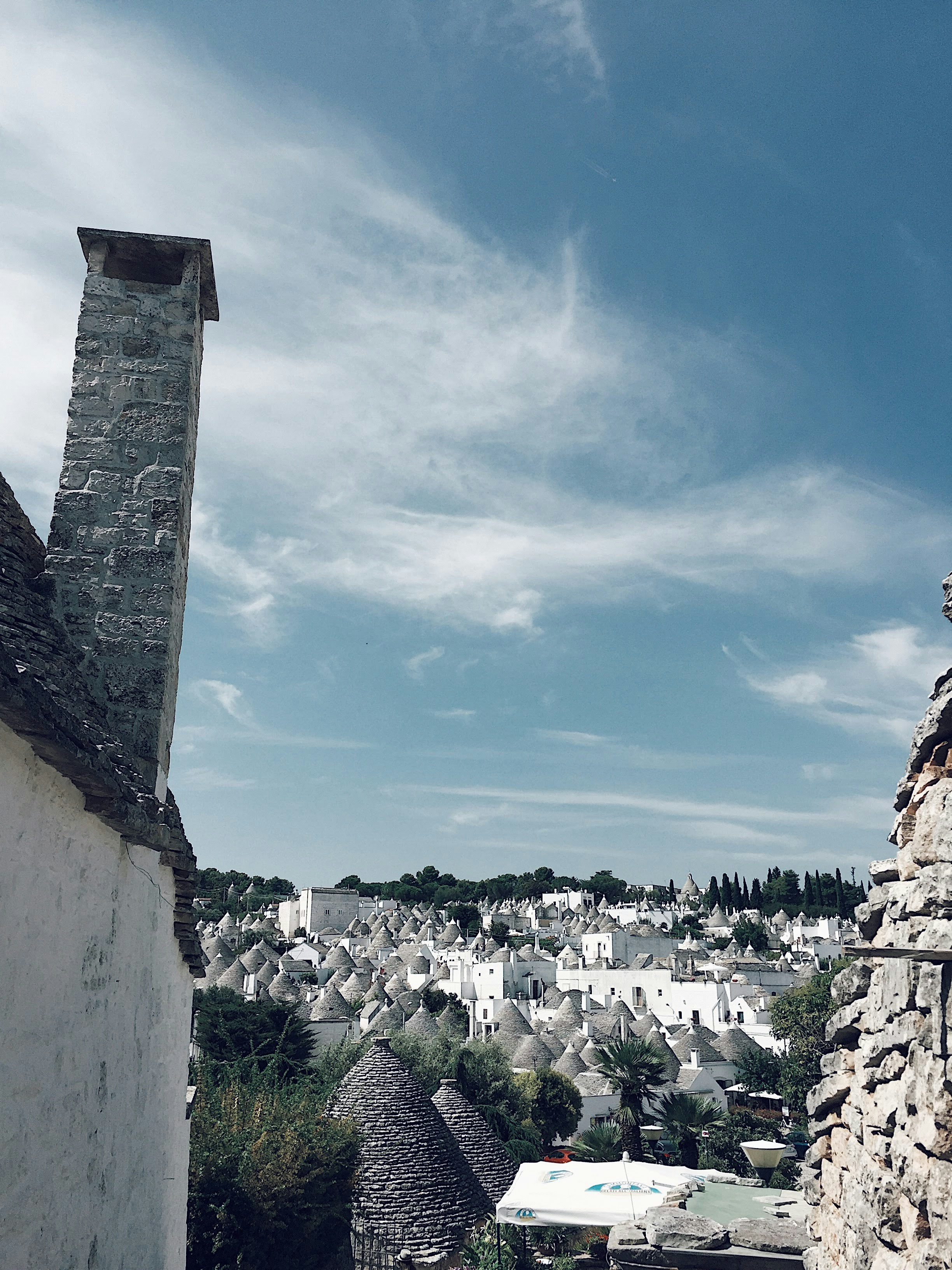 Sea of Trulli Under a Cobalt Sky: Alberobello’s White Rooftop Mosaic