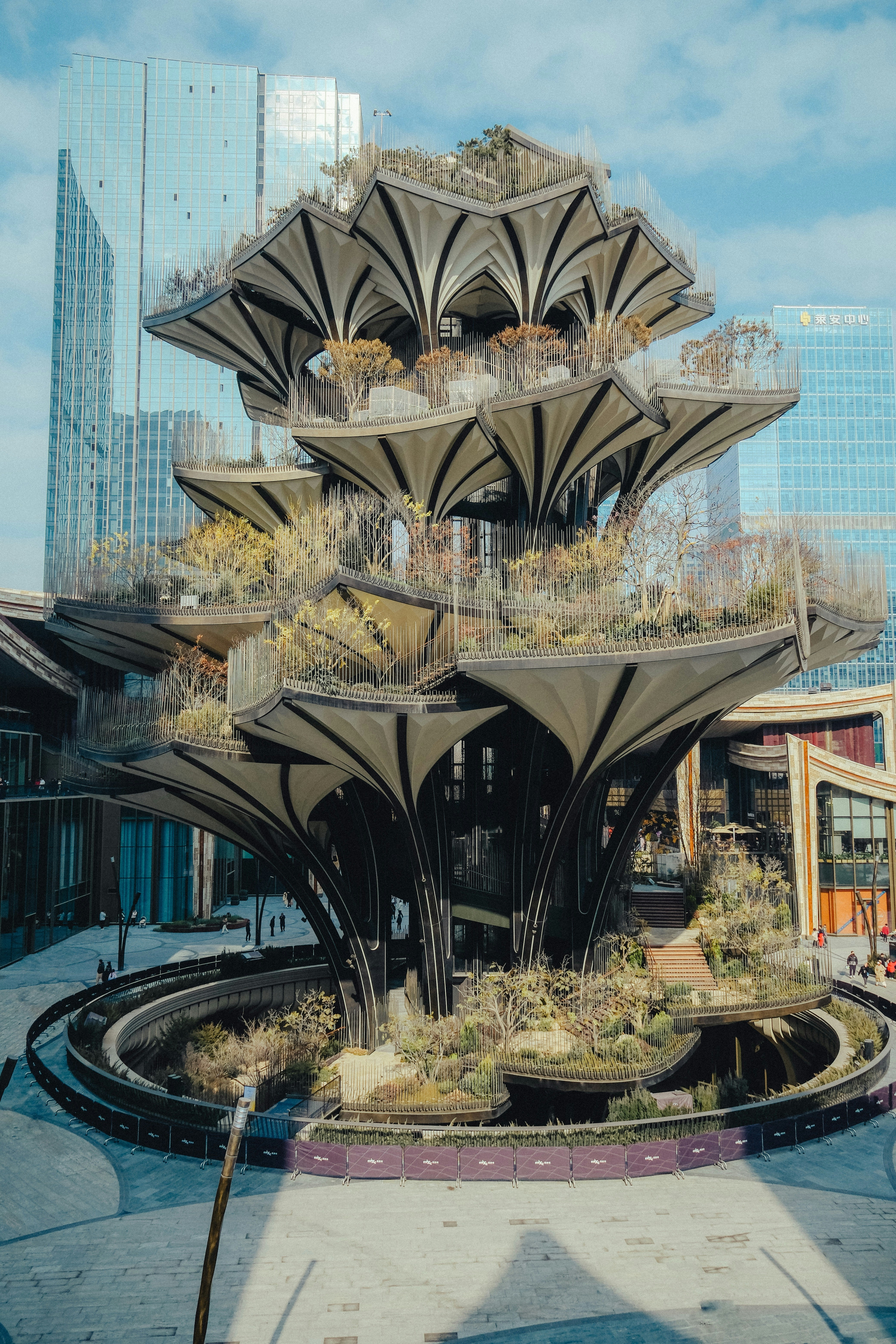 Terraced Iron Bloom: A Vertical Garden Rising in the City