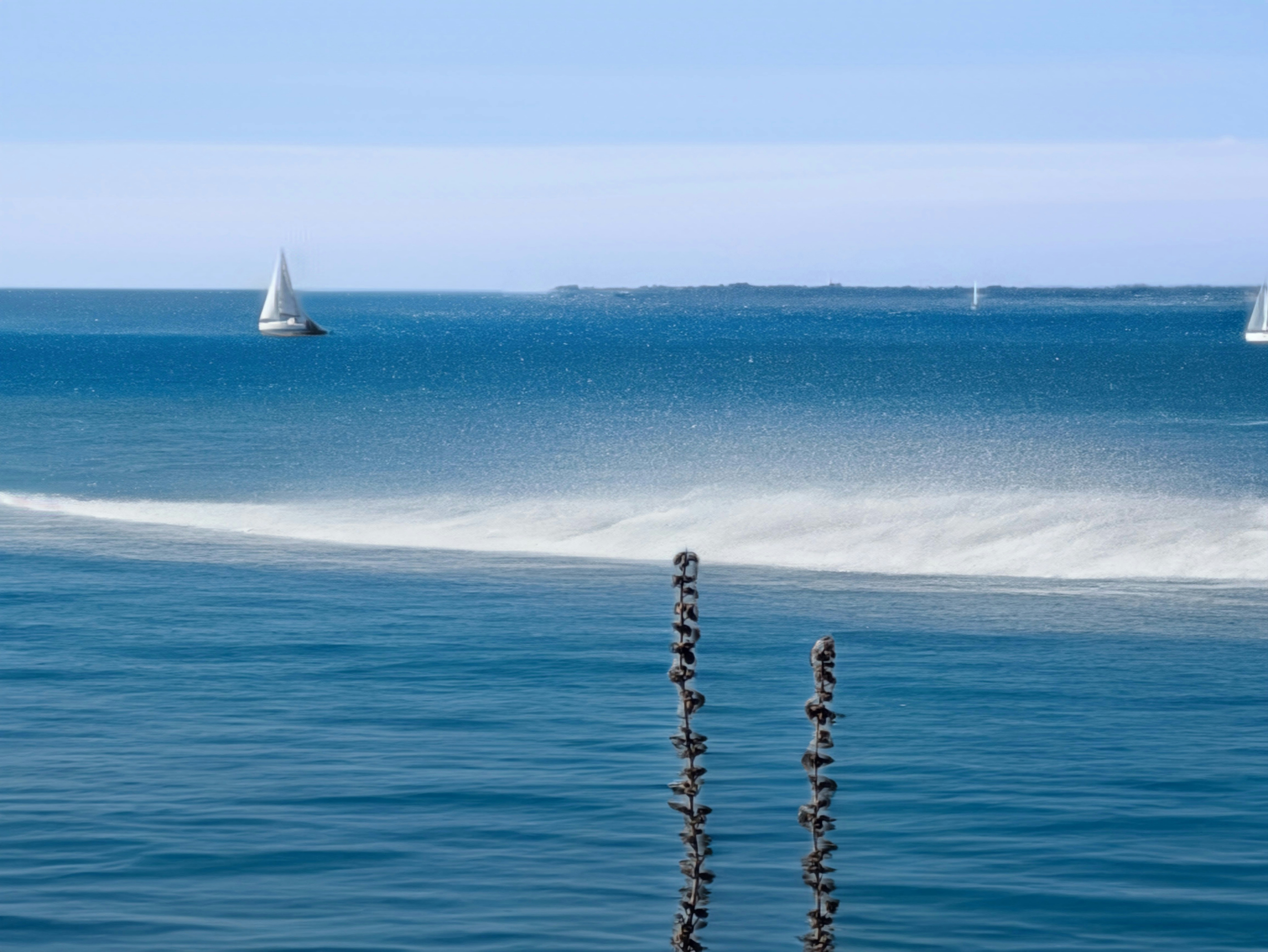 Un grupo de veleros navegando en el océano foto – Imagen de Bote ...