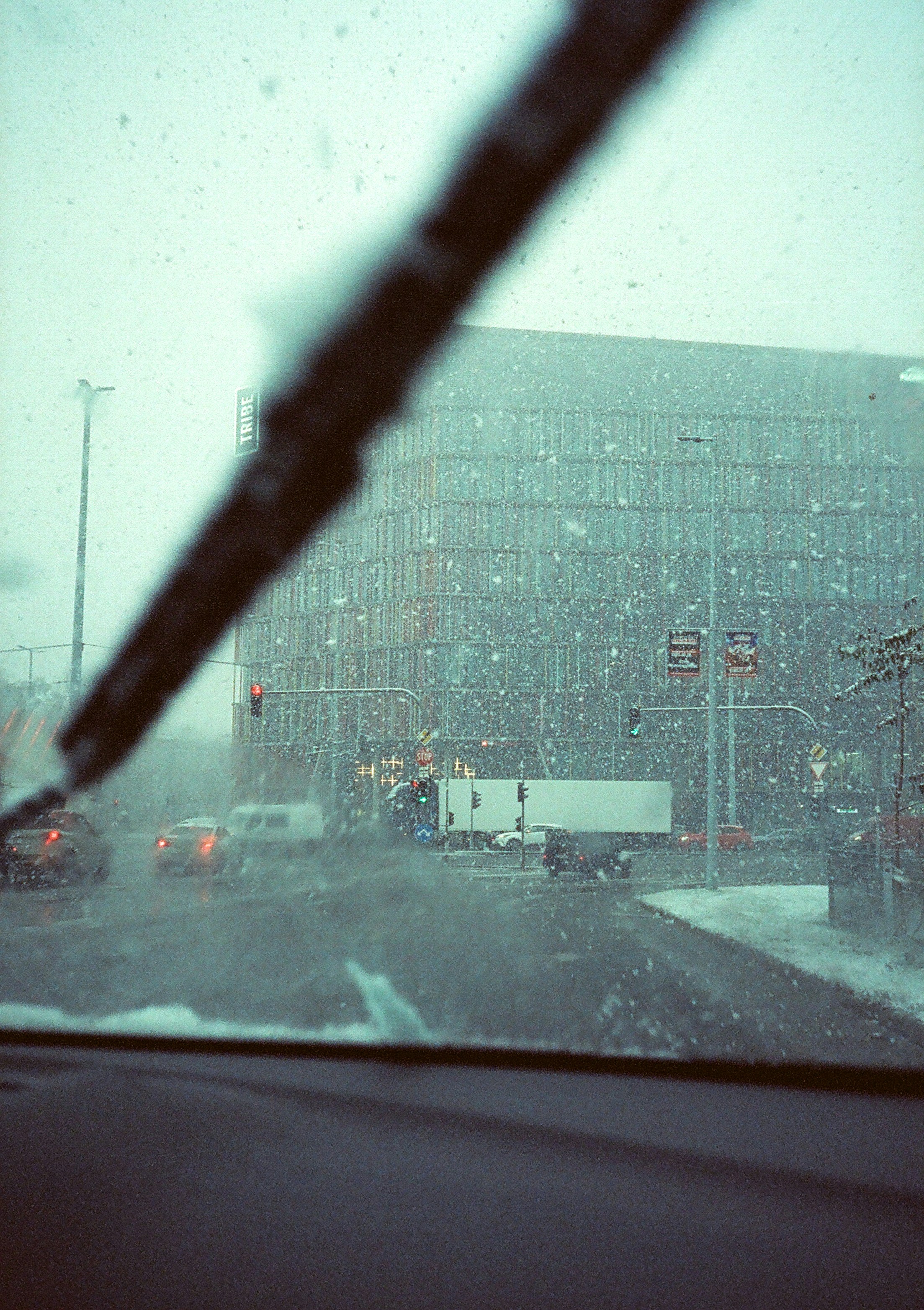 A view of a building through a windshield photo – Free Budapest Image ...