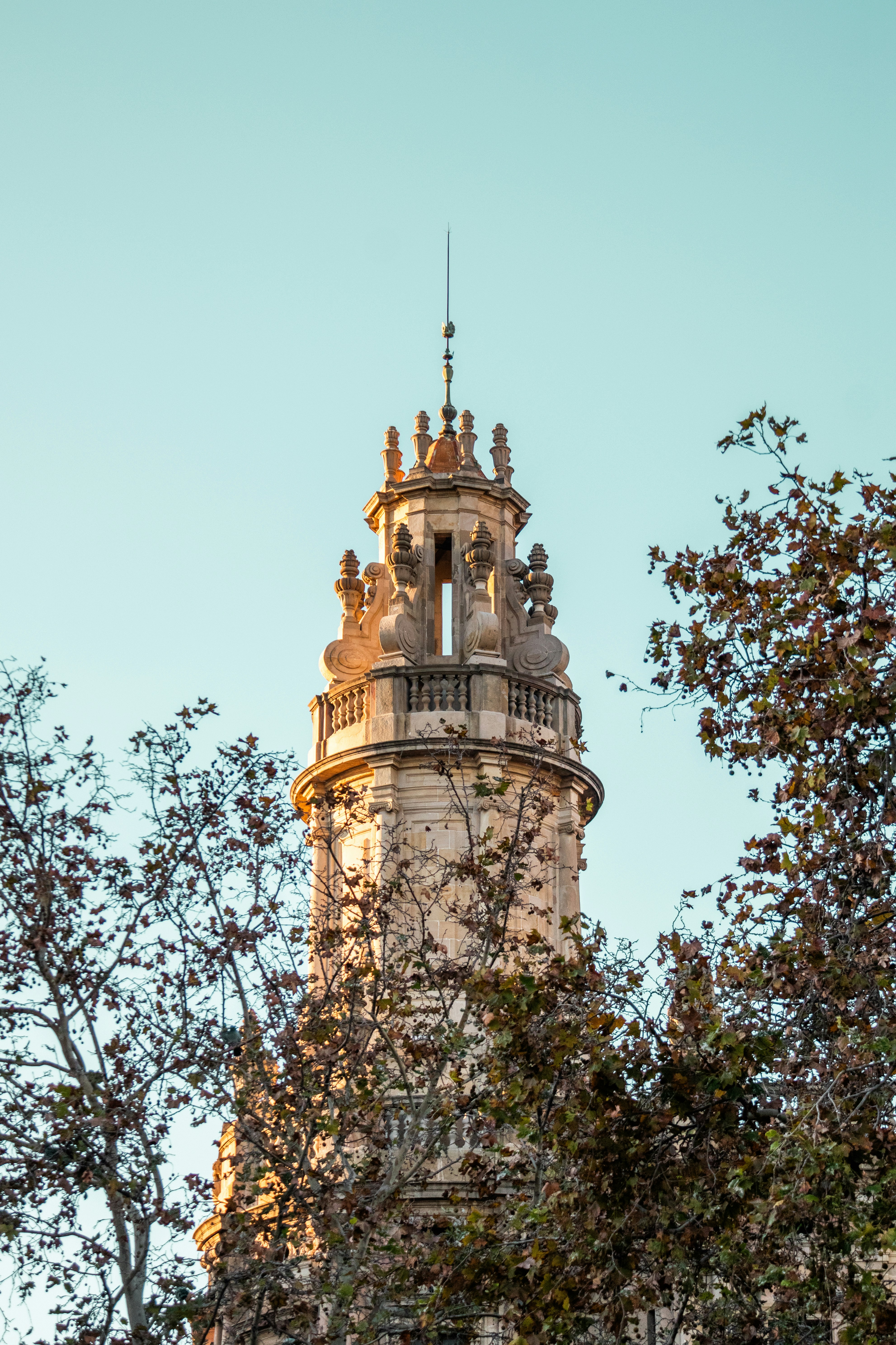 A tall tower with a clock on the top of it photo – Free Bell tower ...
