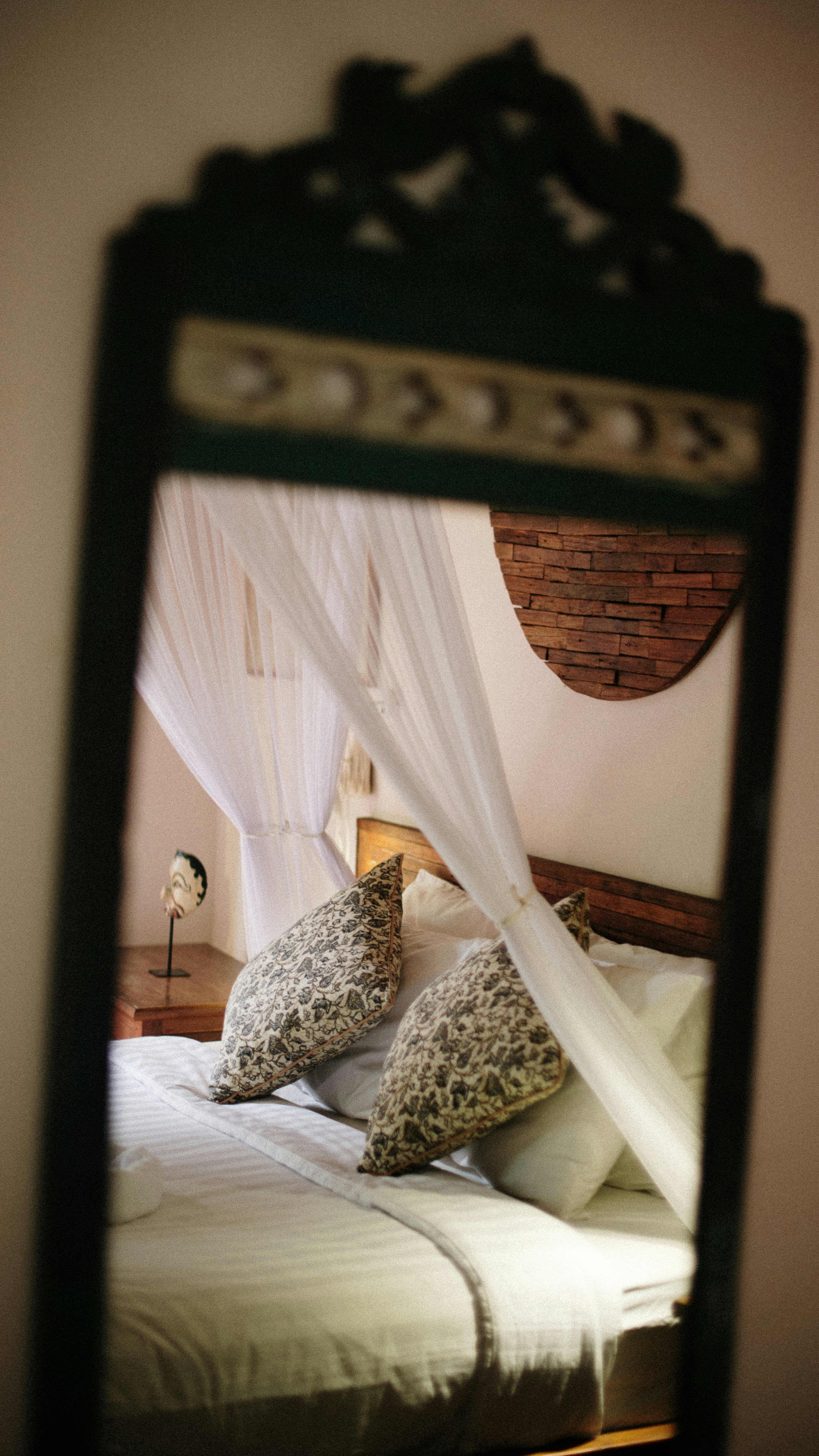 Reflected Serenity: An Intimate Bedroom View