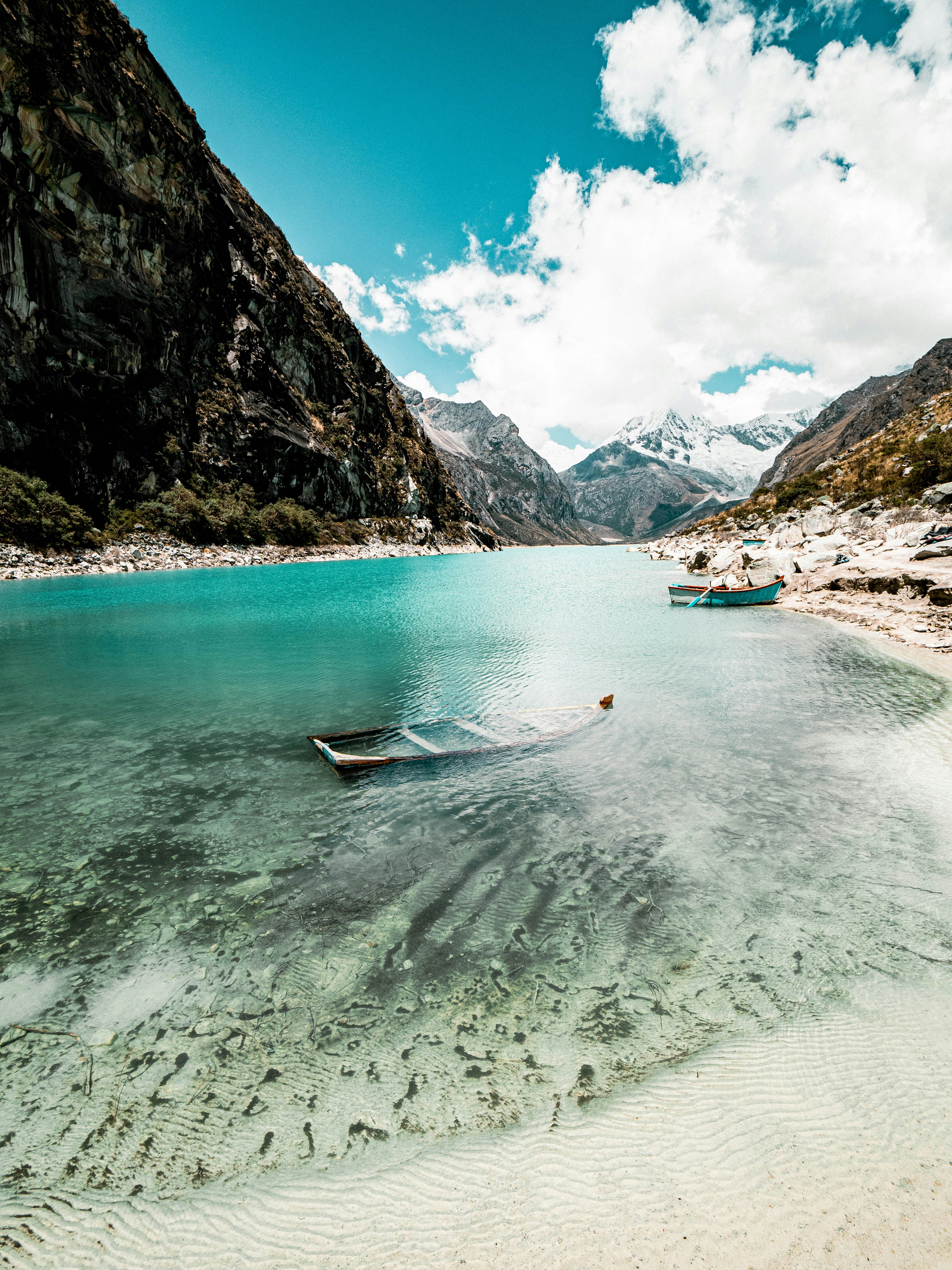 Emerald Fjord Between Granite Giants