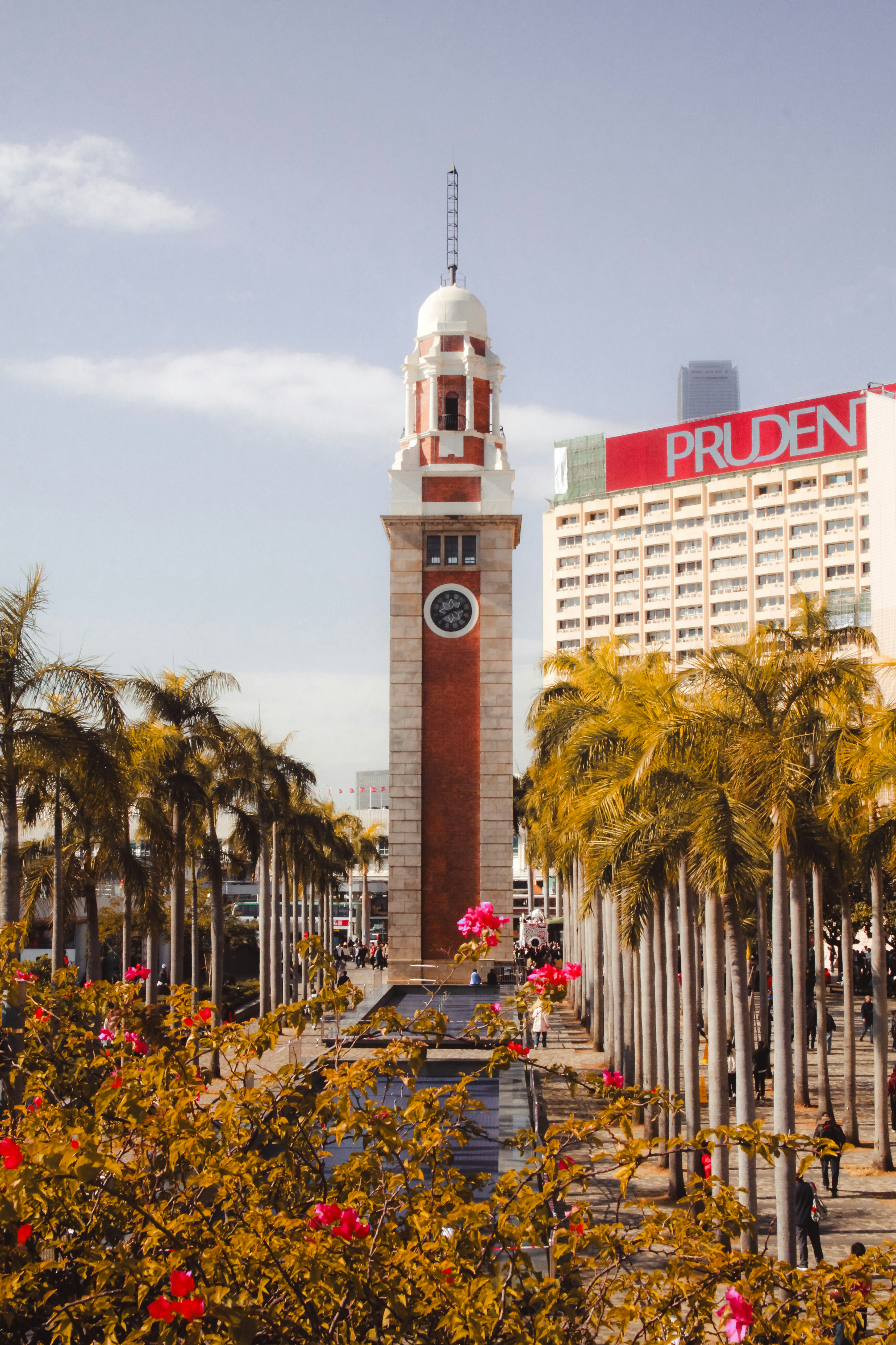 A tall clock tower sitting in the middle of a park photo – Free City ...