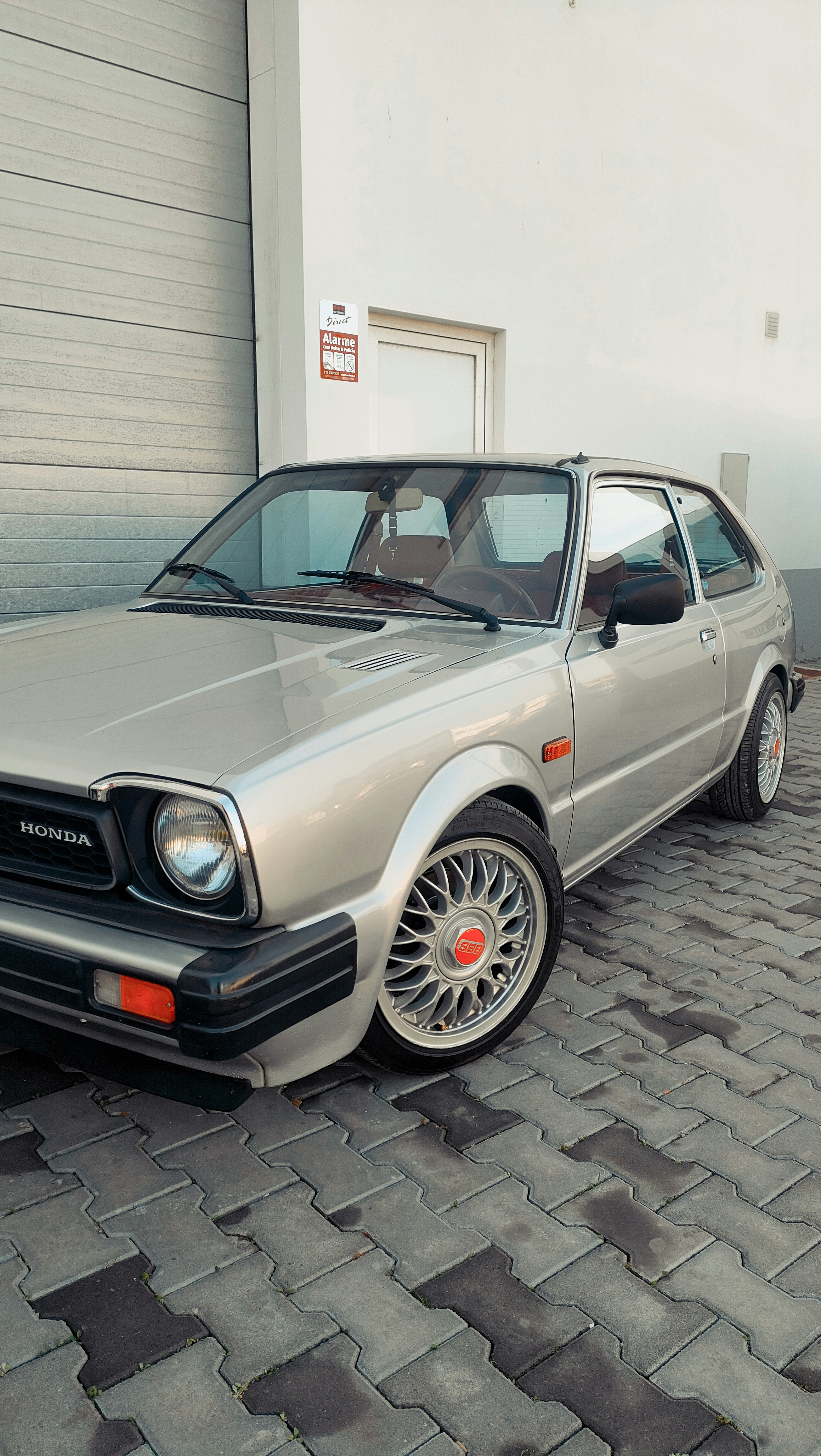 Detali of a Honda Civic youngtimer with BBS Wheels