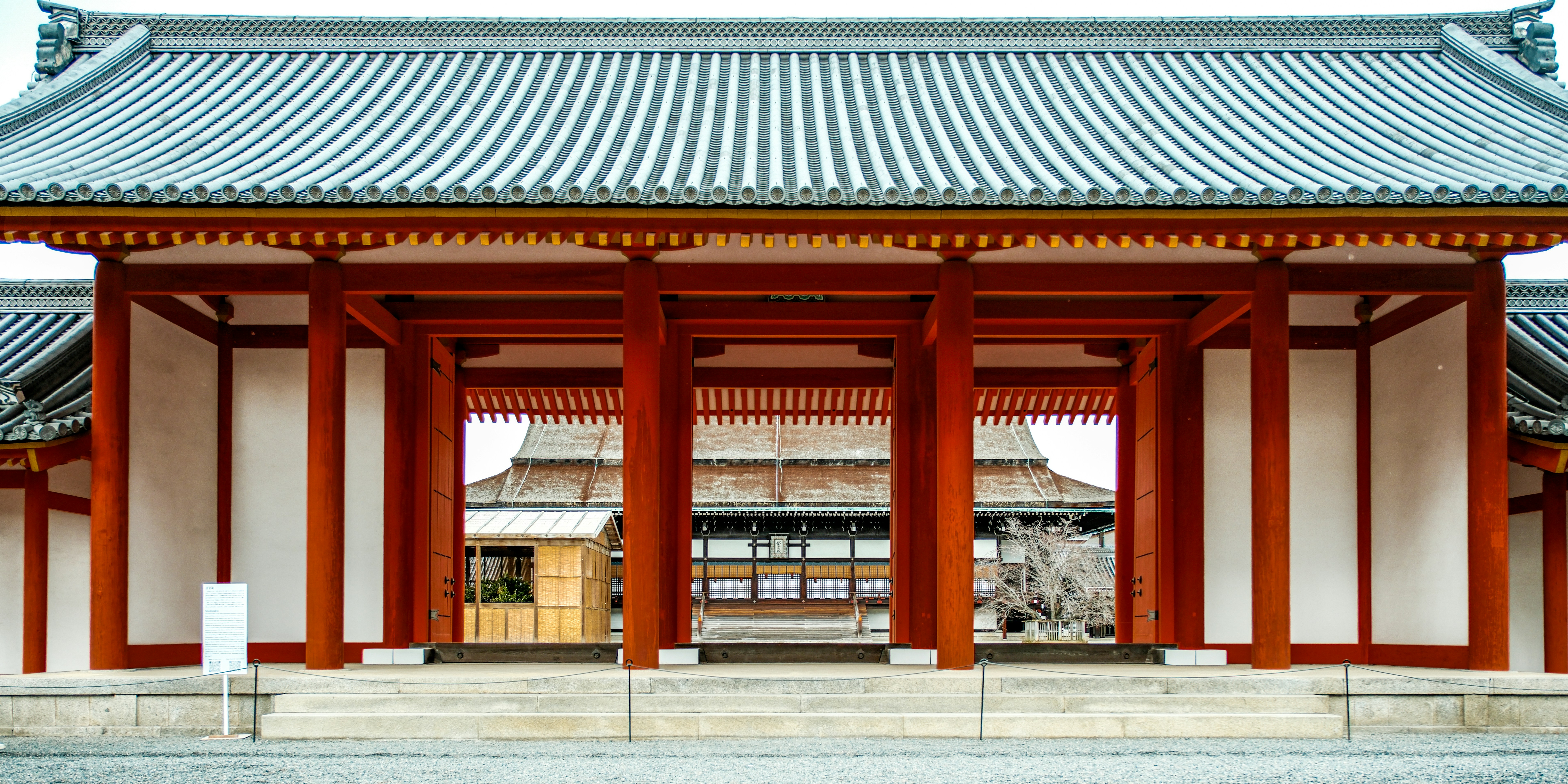 A building with a lot of doors and windows
