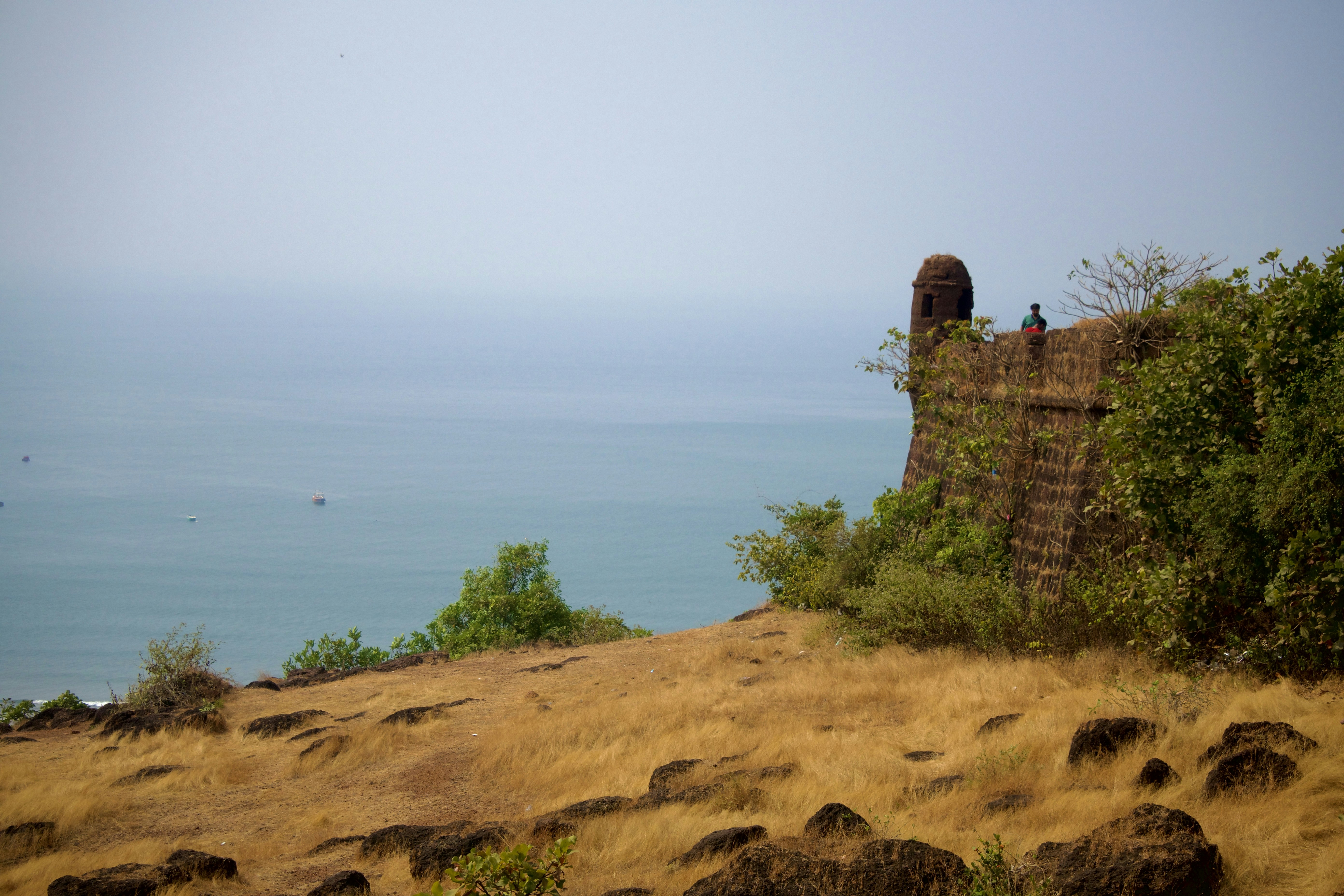 A view of the ocean from the top of a hill photo – Free Goa Image on ...